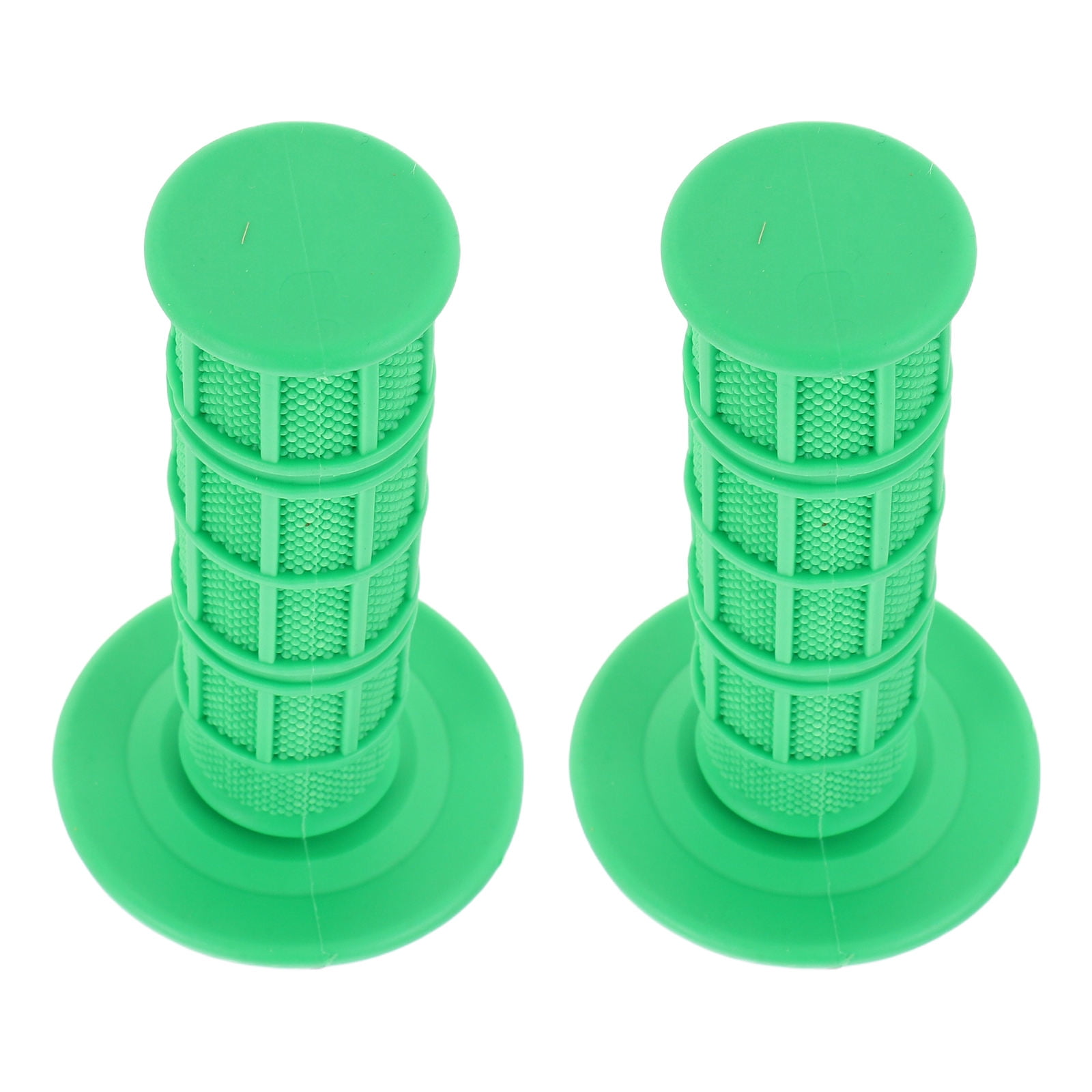 TEHAUX 1Pair Universal Motorcycle Handlebar Grips Green Silicone for ...