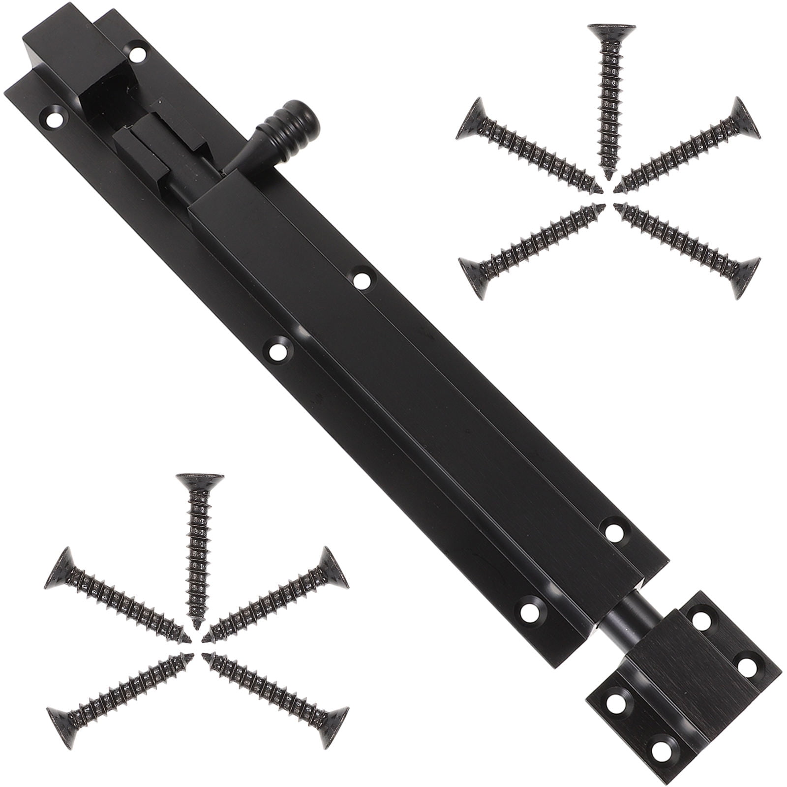 TEHAUX 1Set 8Inch Resilient Bolt Latch Aluminum for Doors Windows Gates ...