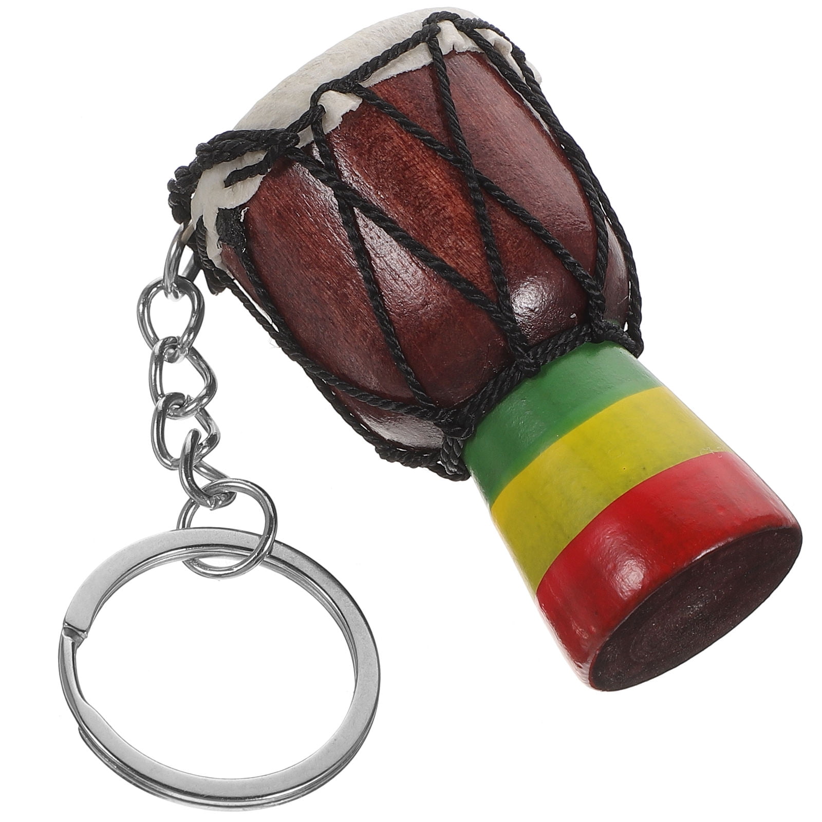 TEHAUX 1Set African Drum Shaped Keychain In Assorted Colors For Travel ...