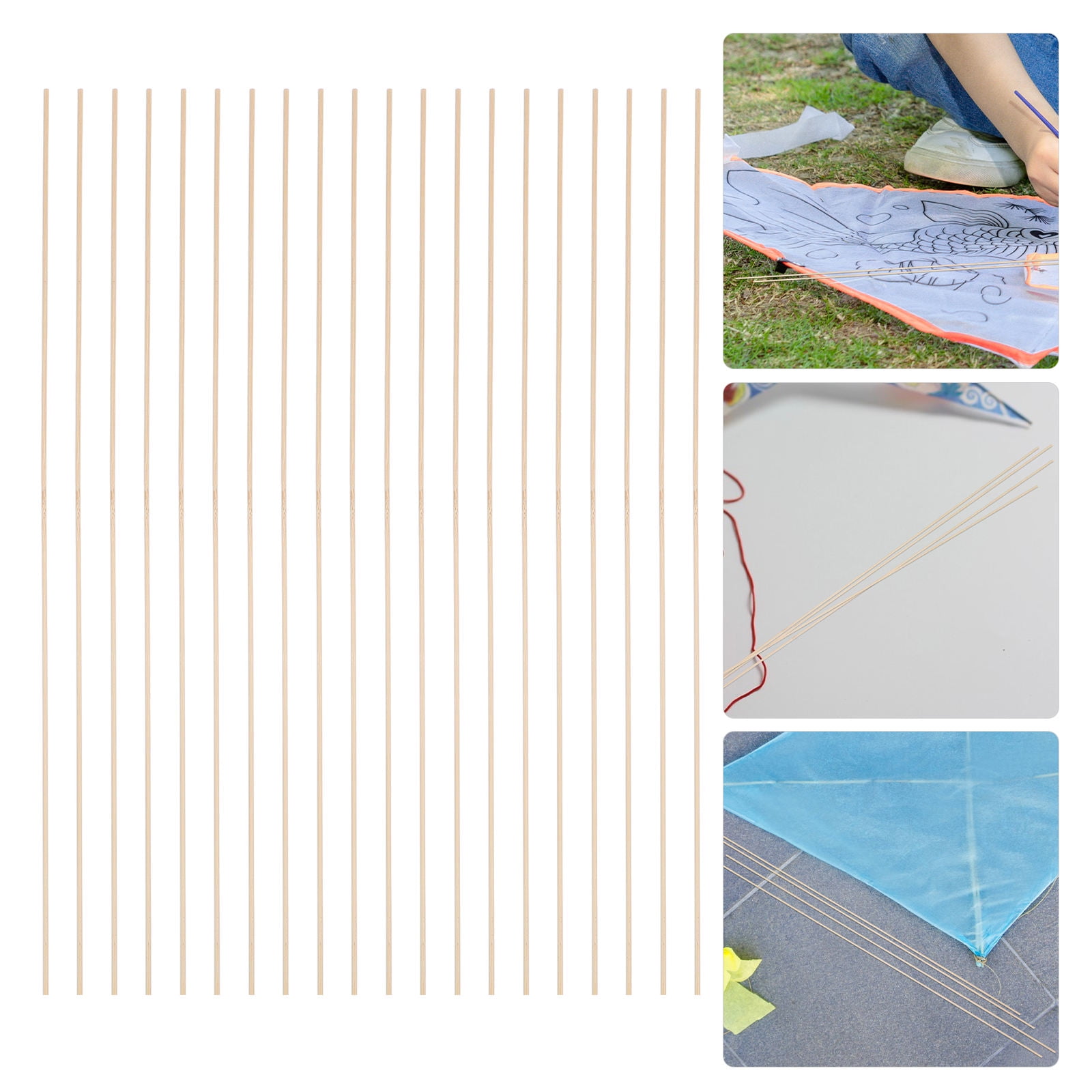 TEHAUX 20Pack Kite Sticks Kids Kite Construction Tools for School Craft ...