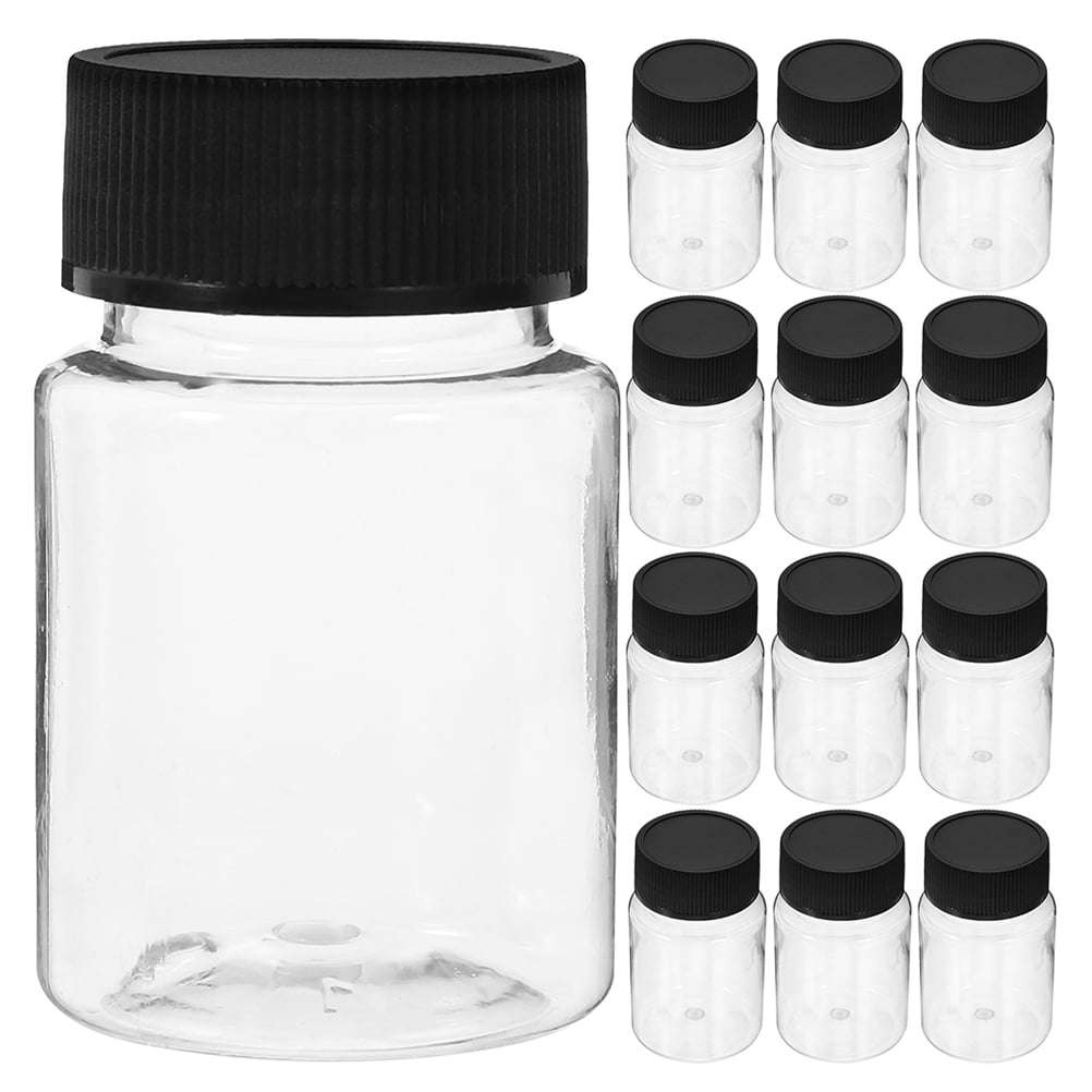 TEHAUX Reagent Storage Bottle Black Plastic 24Set 2.3x1.1x1.1in ...