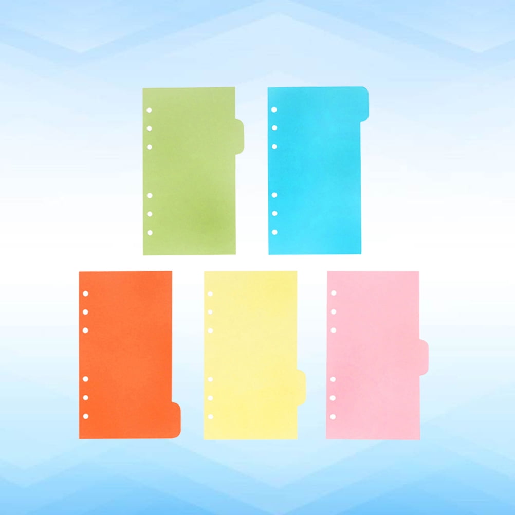 TEHAUX 25Pcs Colorful Design Rectangular Tab Dividers for Students and ...