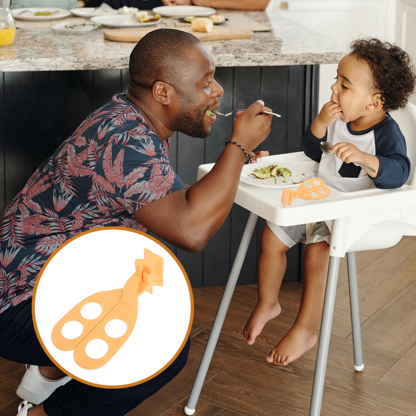 TEHAUX Baby Food Scissors Ergonomic Handle 2Pcs 4.7x2.8x1.2in - Walmart.com