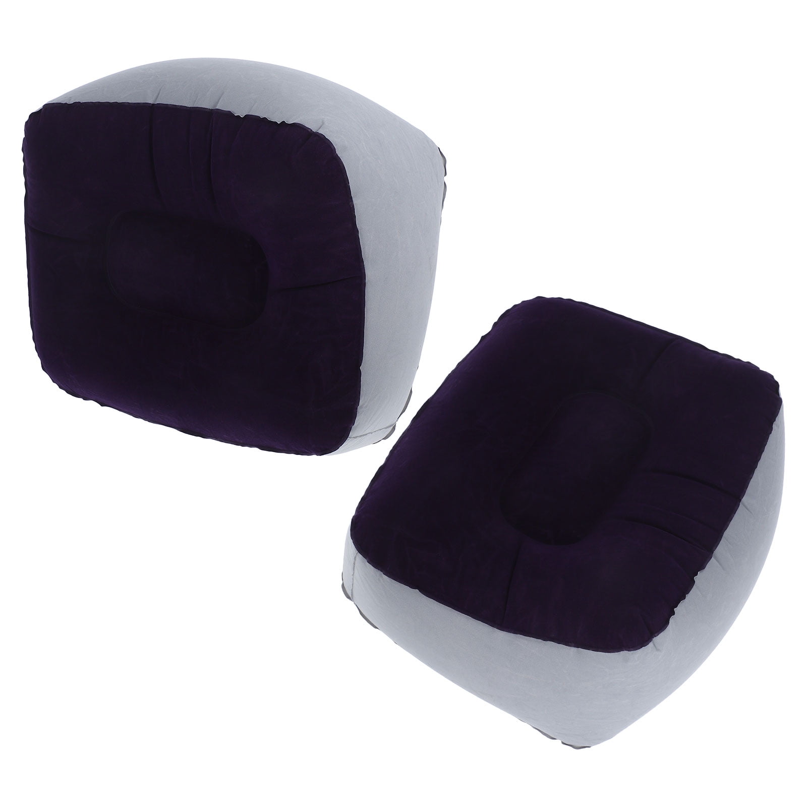 TEHAUX 2Set Camping Inflatable Foot Stool with Leg Support and Improved ...