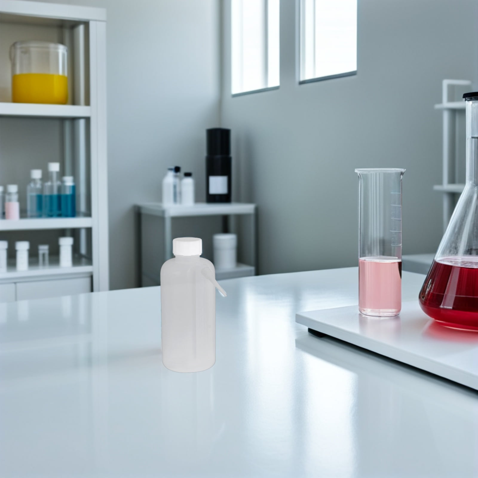 TEHAUX 2Set Plastic Wash Bottle Laboratory Plastic Bottles Wide Mouth ...