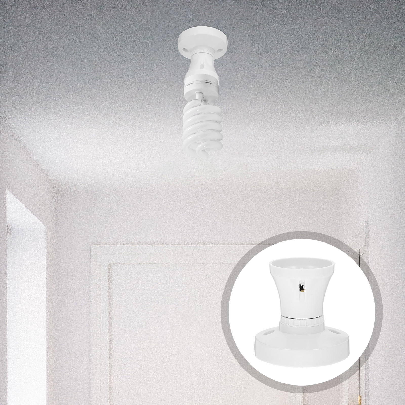 TEHAUX 2pcs Ceiling Lamp Adapters B22 Bulb Socket Lights Adapter Lamp ...