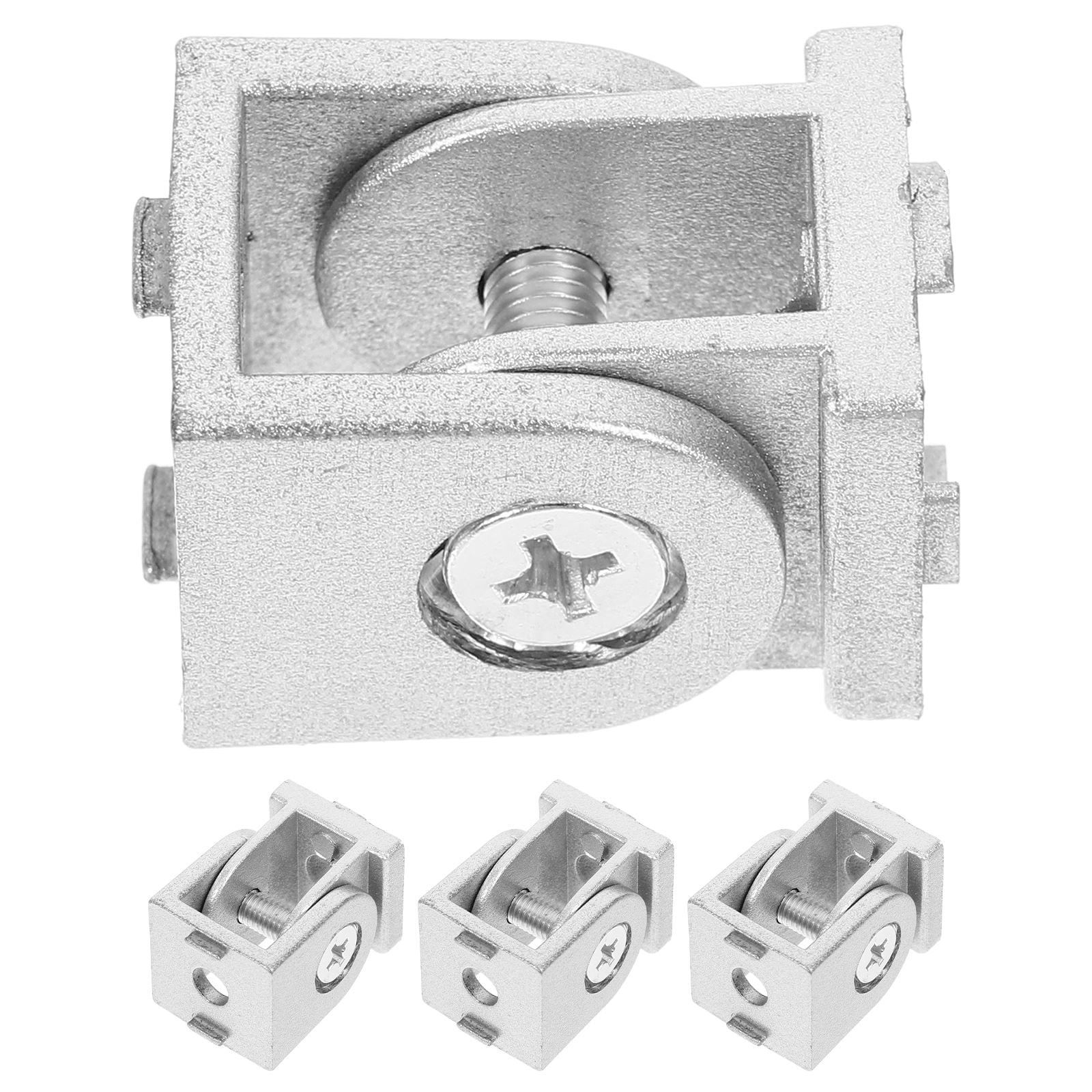 TEHAUX 4 Pcs Aluminum Profile Pivot Joint Extrusion Outdoor Black ...