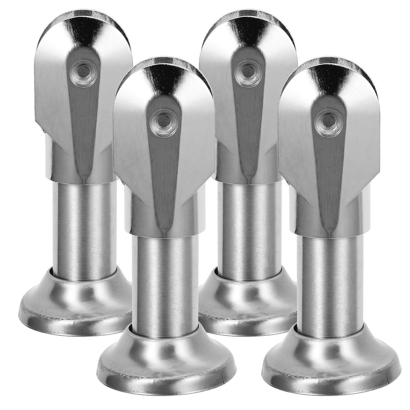 TEHAUX 4 Pcs Bathroom Partition Feet Stainless Steel Bracket - Walmart.com