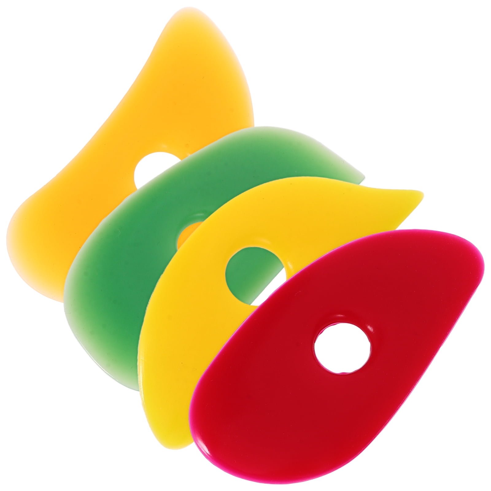 TEHAUX 4 Pcs Polymer Clay Craft Tools Pottery Kit Silicon Shaper Work ...