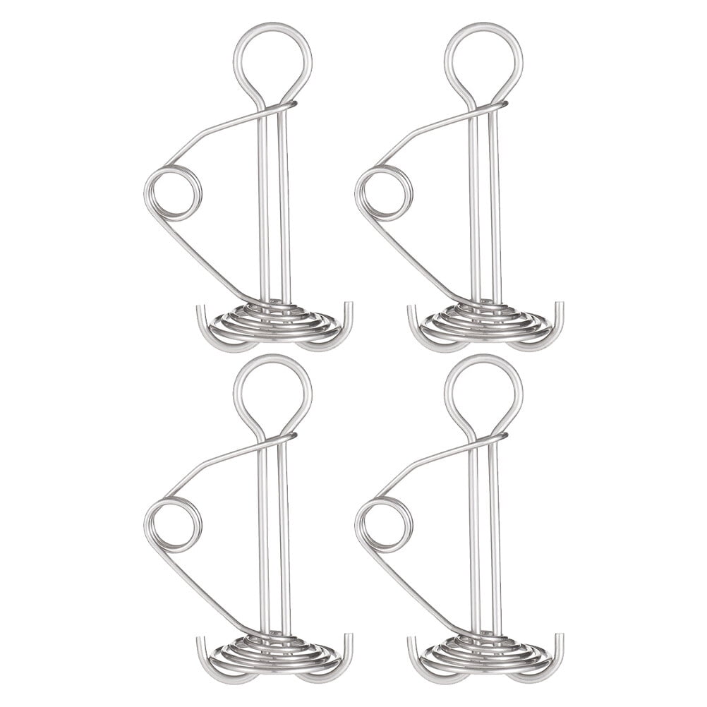 TEHAUX Stainless Steel Fish Bone Tent Stakes Canopy Tent Pegs 4 Pieces ...