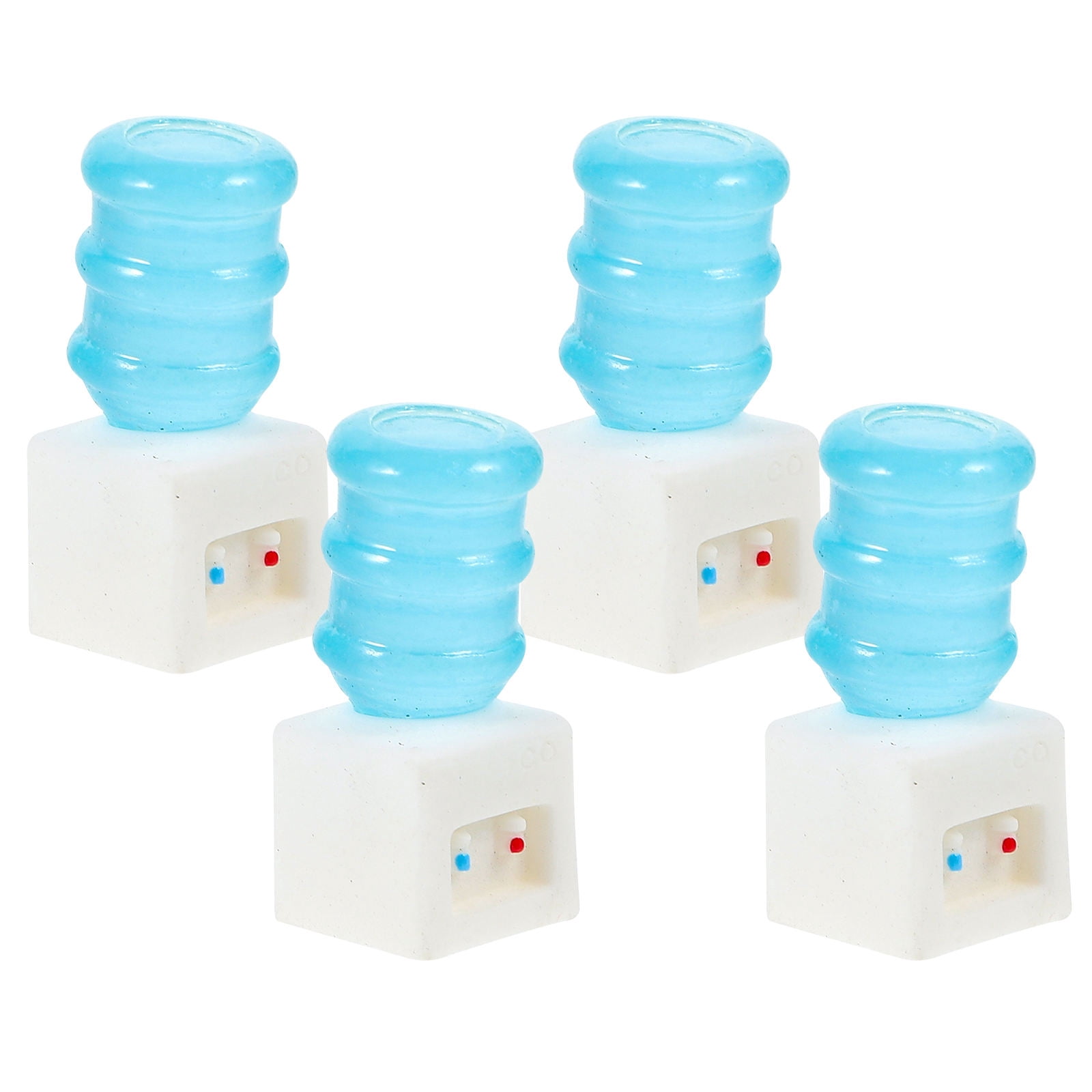 TEHAUX 4Pcs Mini Water Dispenser Cartoon Shape Plastic Resin for Doll ...