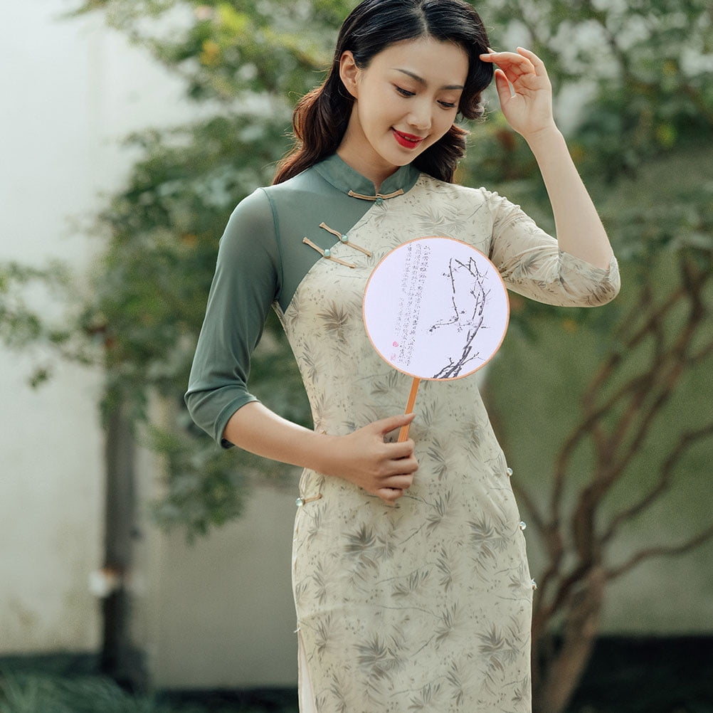 TEHAUX Portable Hand Held Fan Unfinished Manual Fan Frame Iron Multi ...