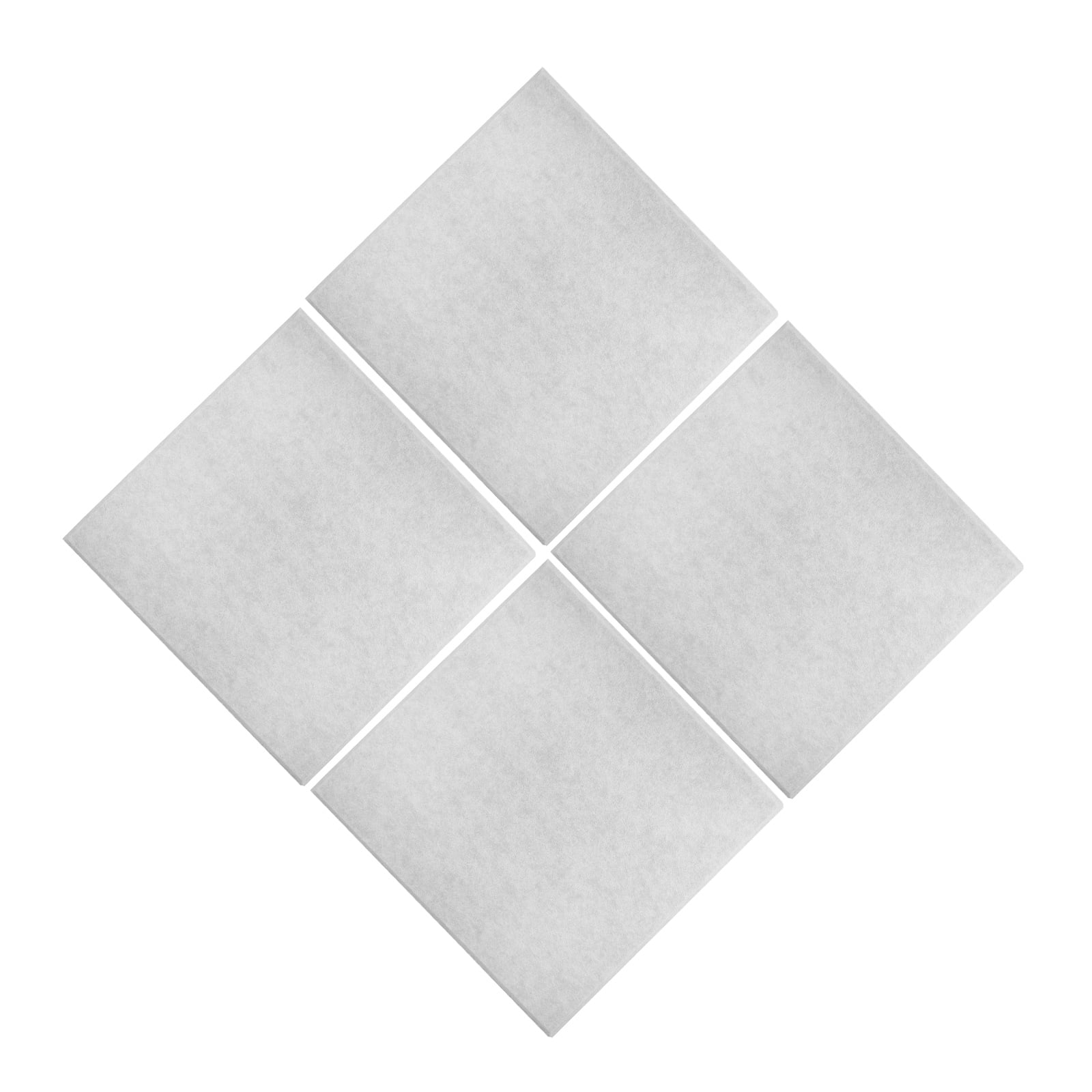 TEHAUX 4Pcs Square Felt Bulletin Boards Felt Square Wall Stickers Self ...