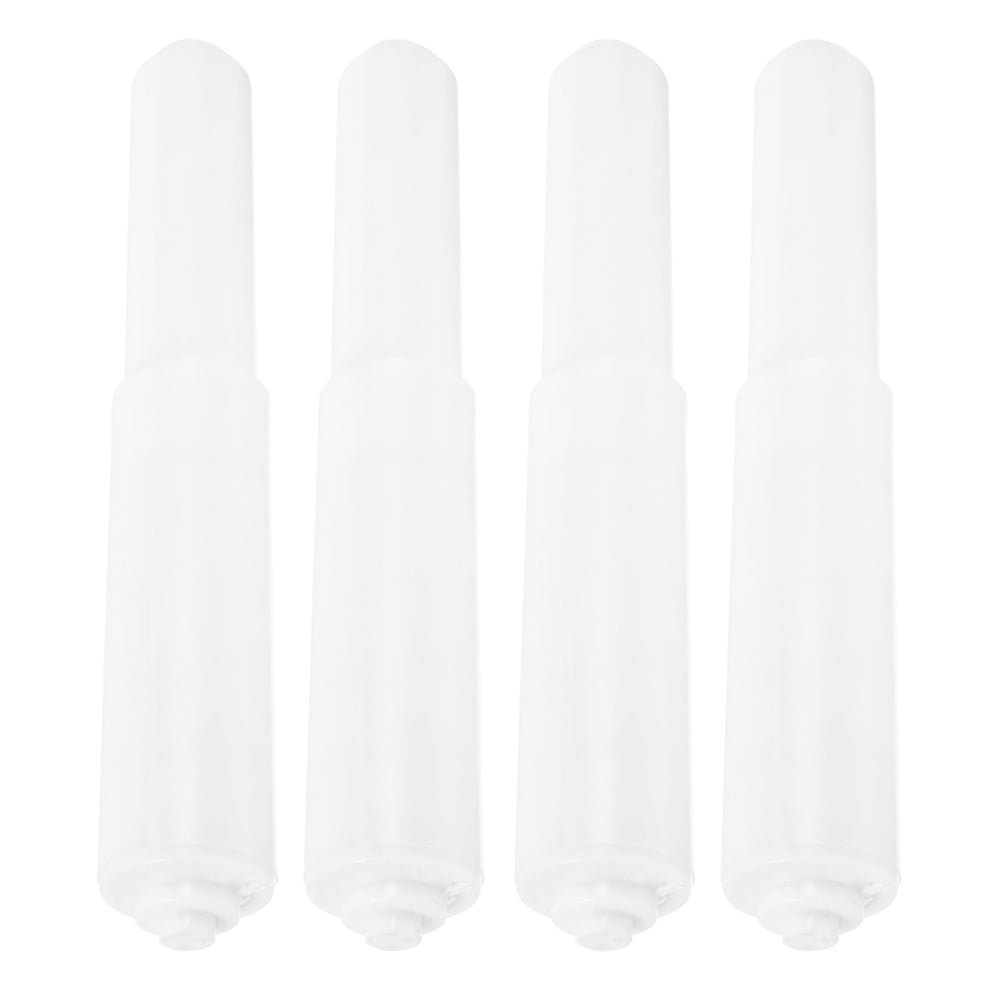 TEHAUX 4Pcs Toilet Paper Roller Replacement Rods White Plastic with ...