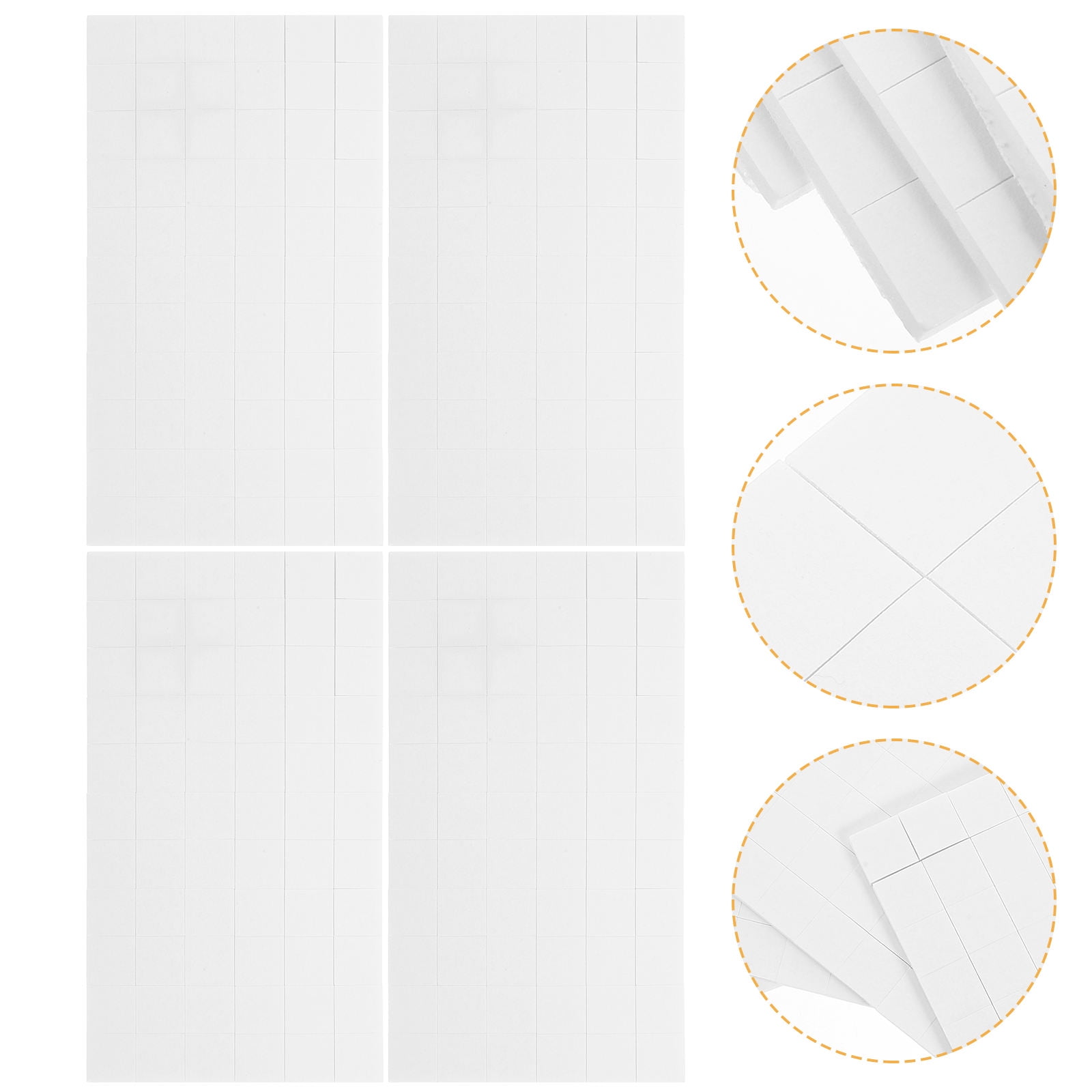 TEHAUX 5 Sheets Adhesive Foam Mount Square Stand Stickers Tape for DIY ...