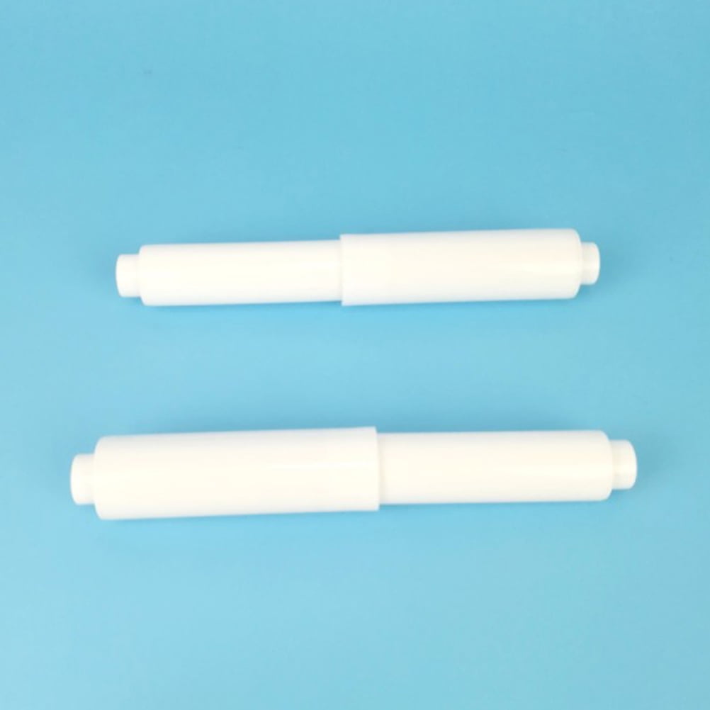TEHAUX 5-Pack White Plastic Toilet Paper Roller Replacement with Spring ...