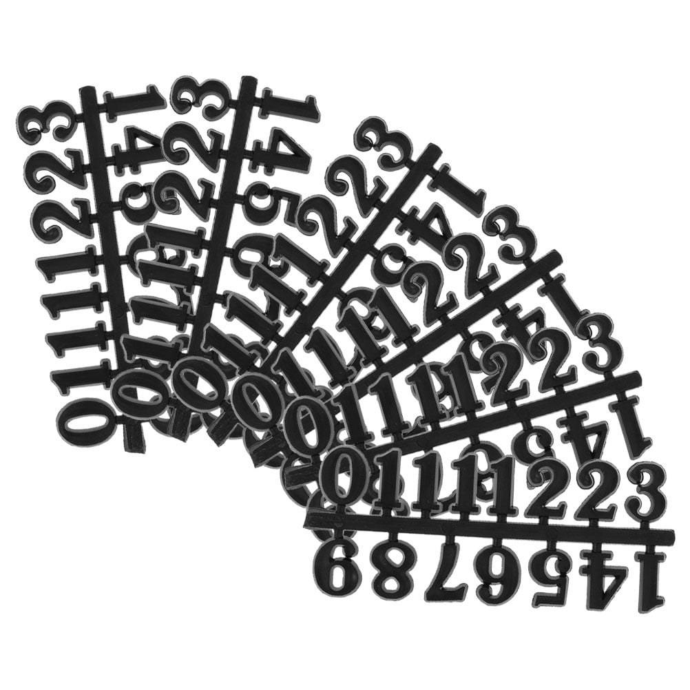 TEHAUX 6 Sets Clock Numbers Numerals Kit Self Adhesive Hands Simple ...