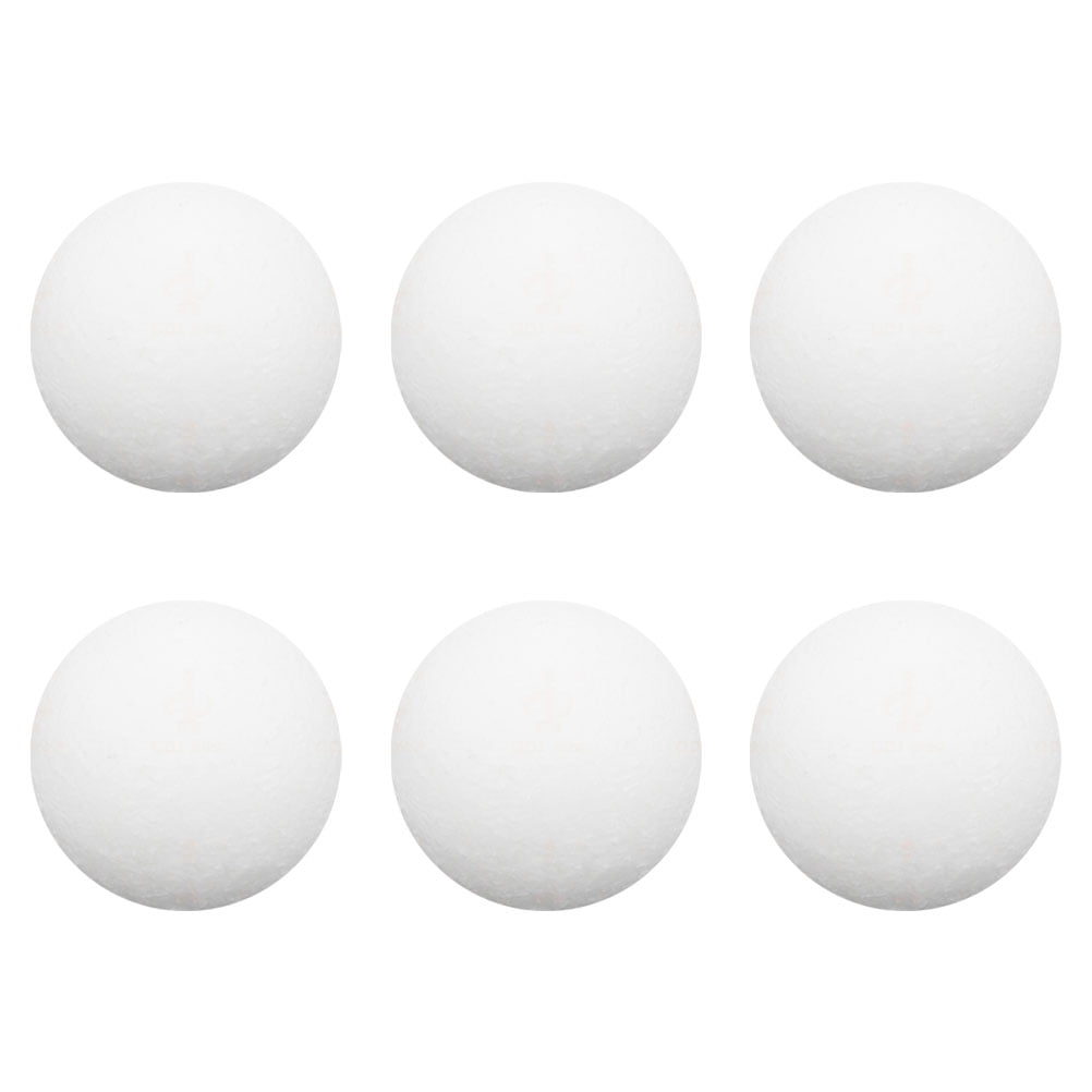 TEHAUX 6Pcs White Foosball Balls Replacement with Frosted Grip for ...