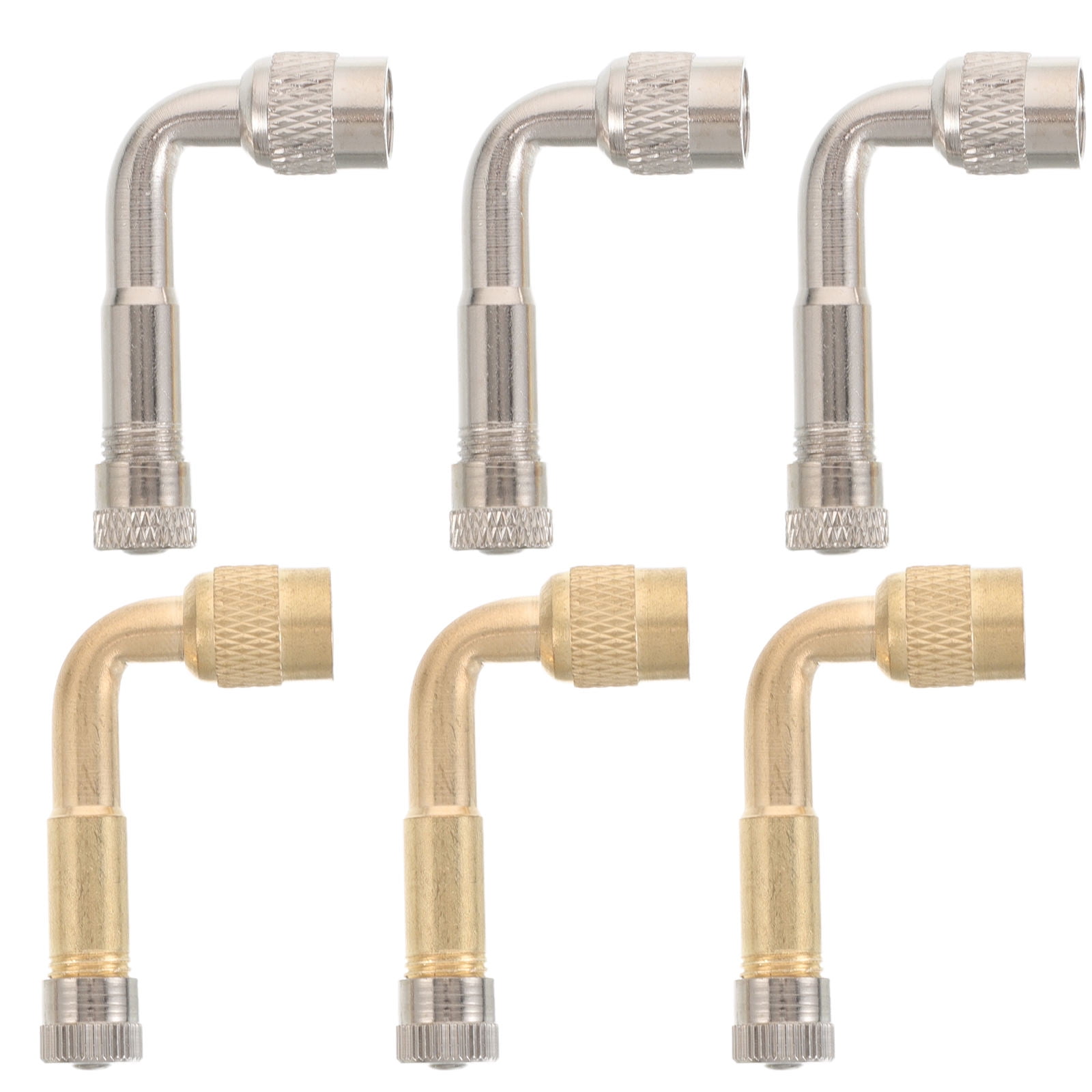 TEHAUX 6pcs Brass Tire Valve Extenders for Cars and Motorcycles with ...