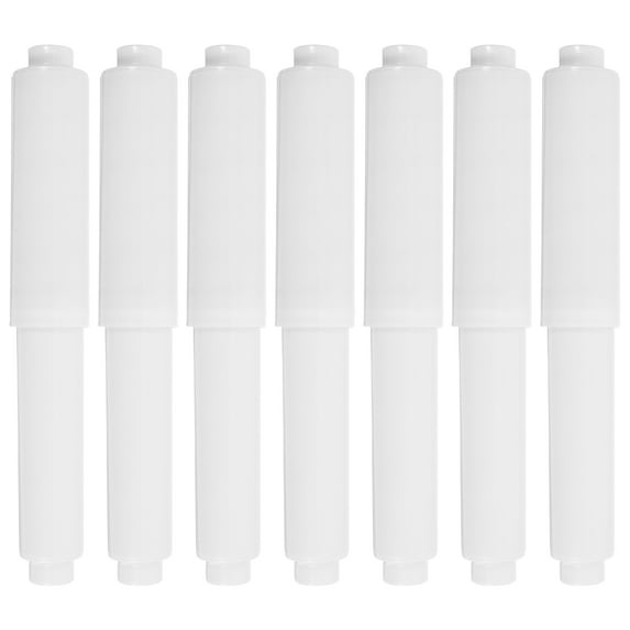 TEHAUX 7Pcs White Toilet Paper Spring Rod Replacement Roller for Paper ...