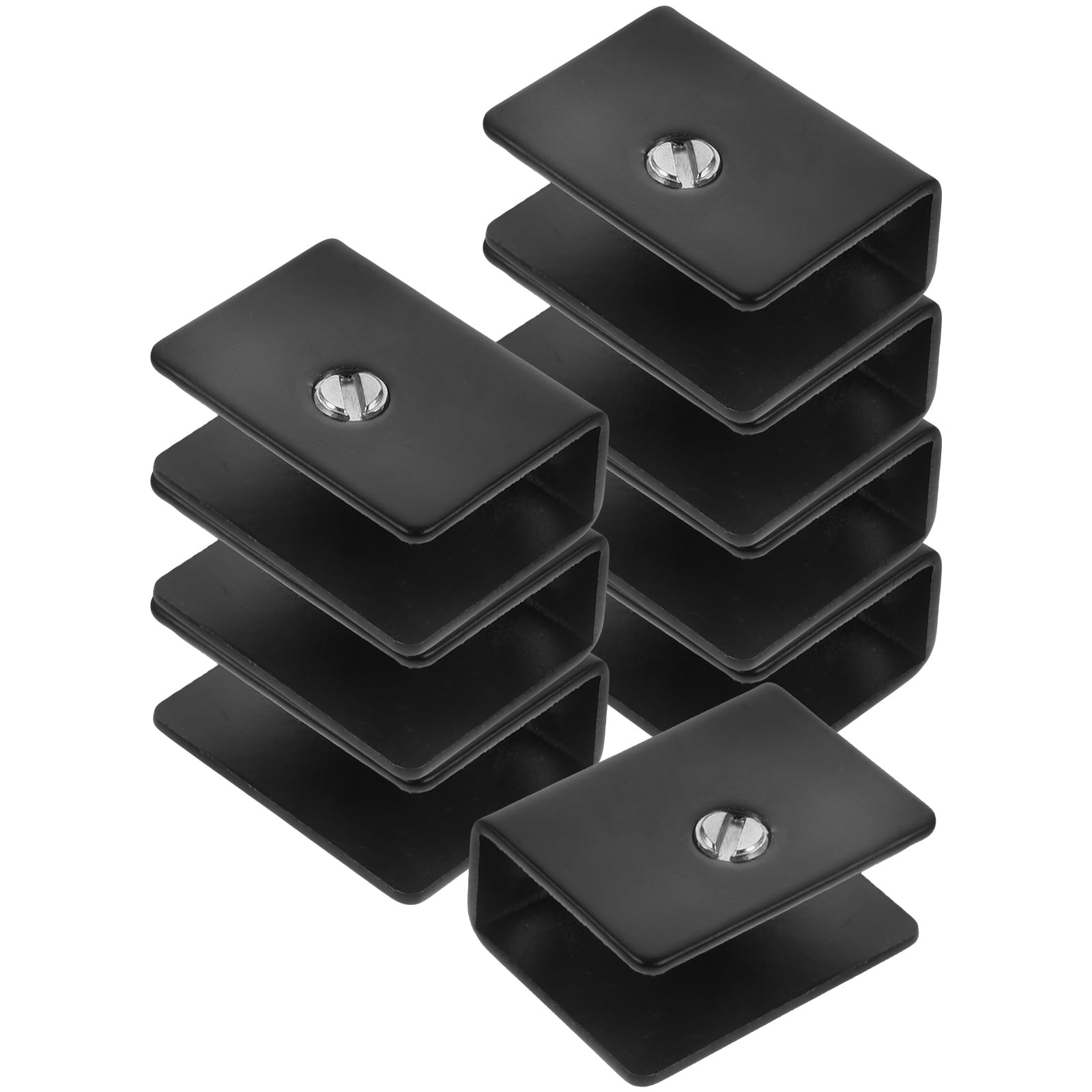 TEHAUX 8pcs Glass Mounting Bracket Glass Shelf Bracket Mirror Holder ...