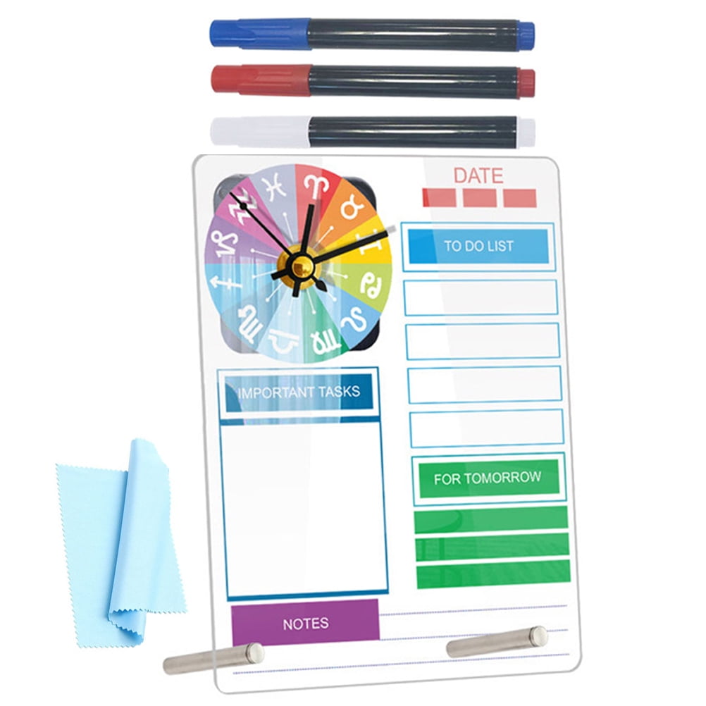 TEHAUX Acrylic Planner Board 1 Set Minimalist Design For Memo Writing ...