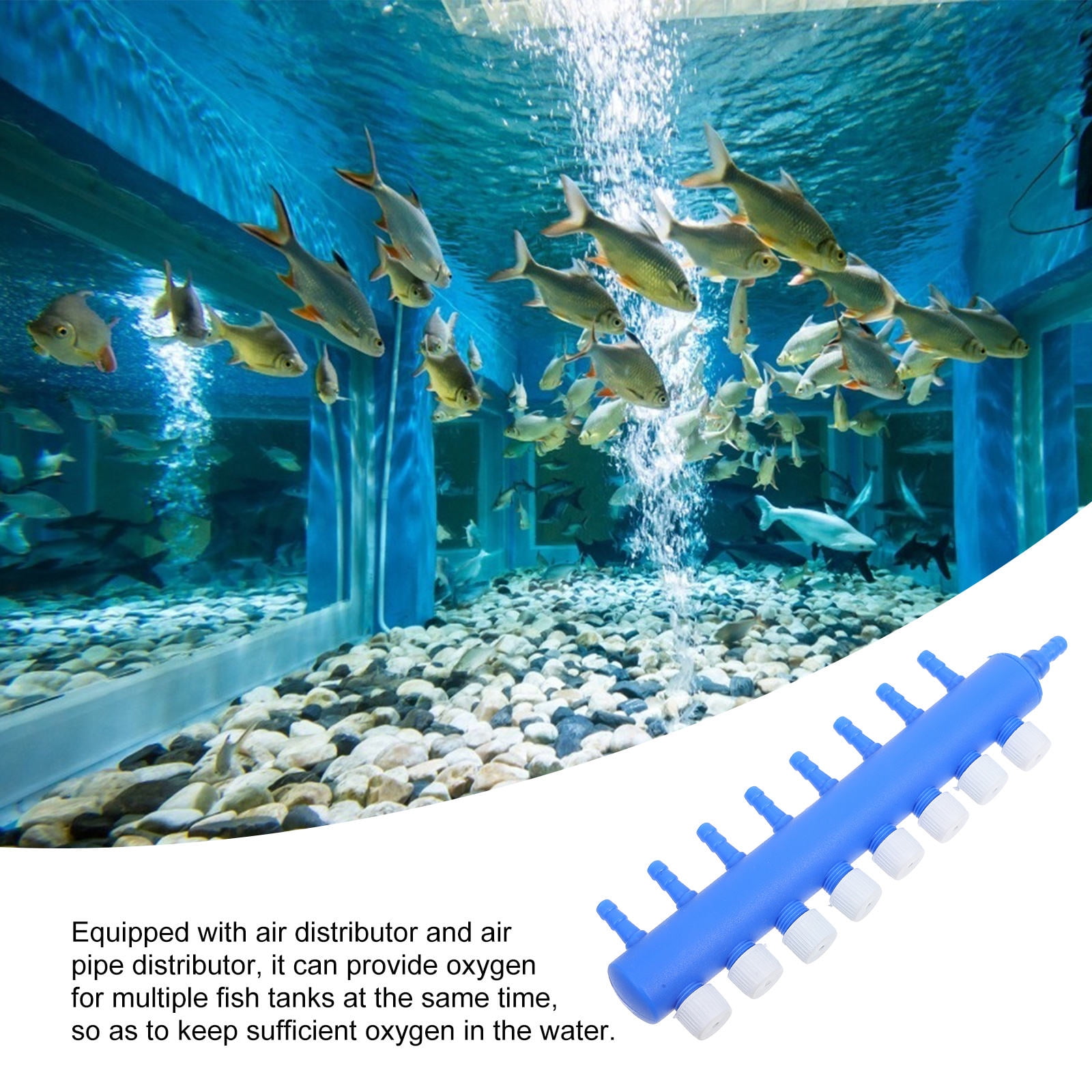 TEHAUX Adjustable Aquarium Air Flow Control Valve Splitter Aquarium ...