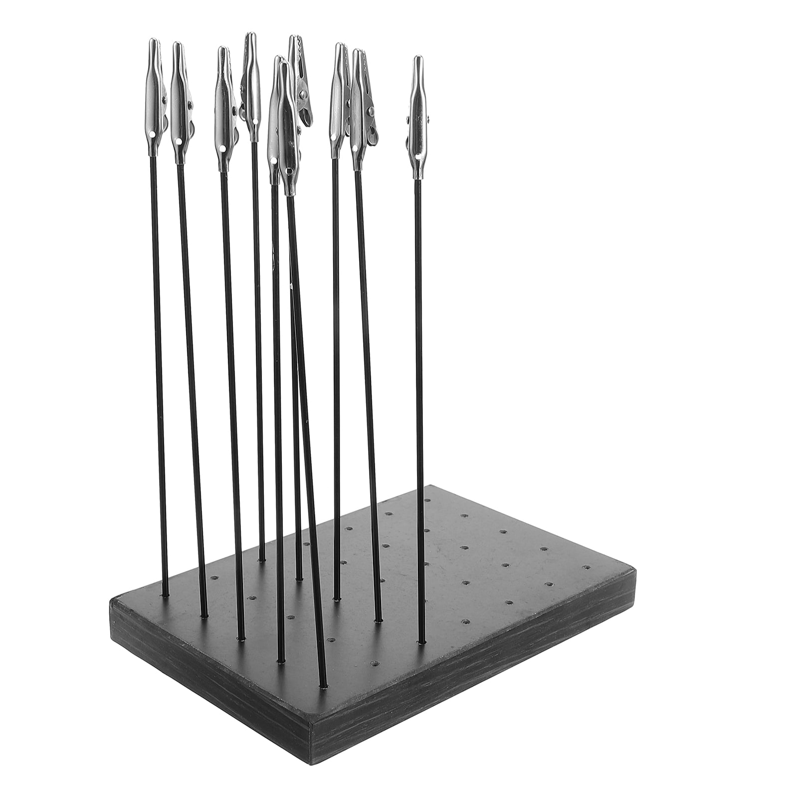 TEHAUX Spray Painting Clamp Pedestal Plastic 1 Set 7.3x0.8x0.4in ...