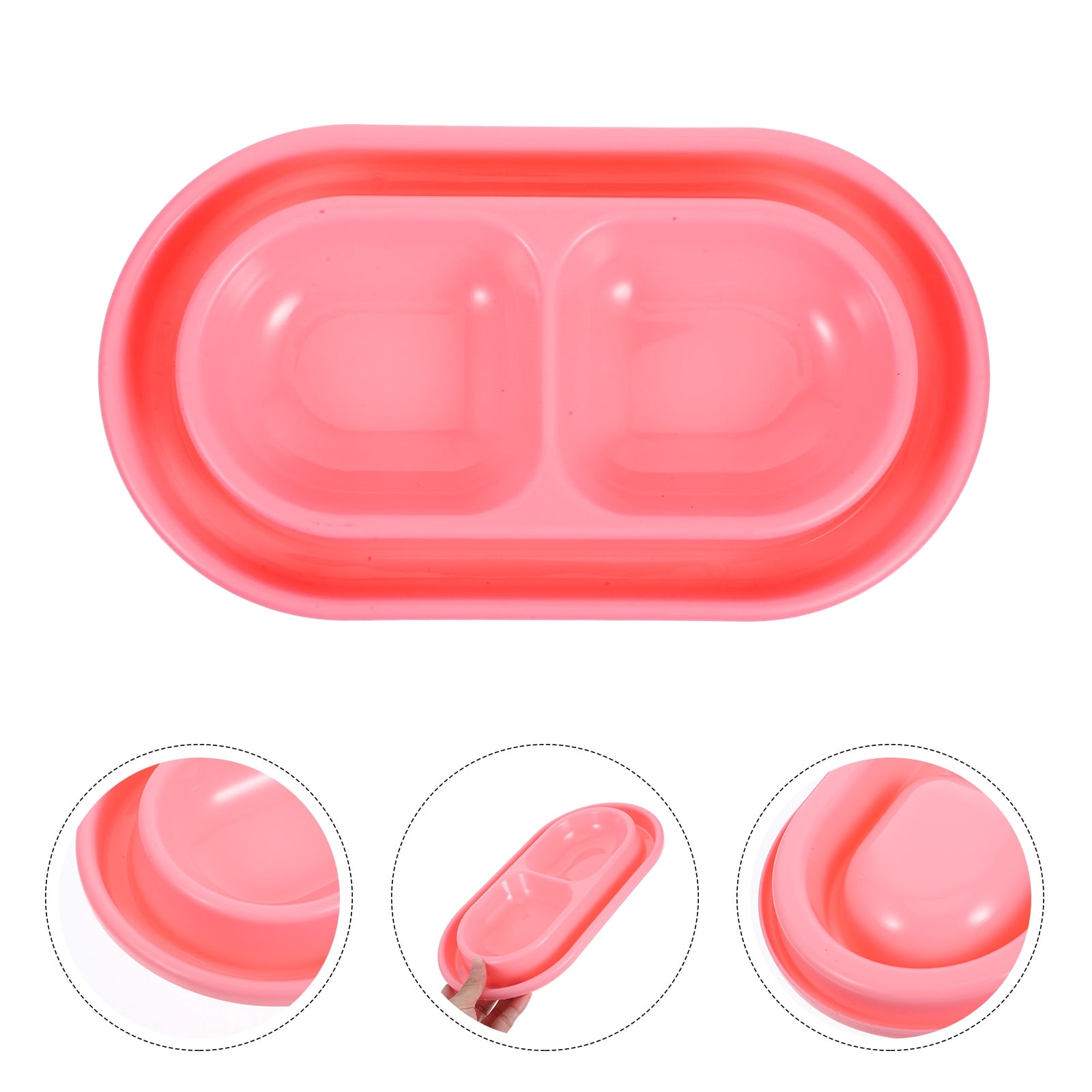 TEHAUX Anti-ant Cat Bowl Pet Food Ants Dish Bowls for Indoor Cats Pink ...