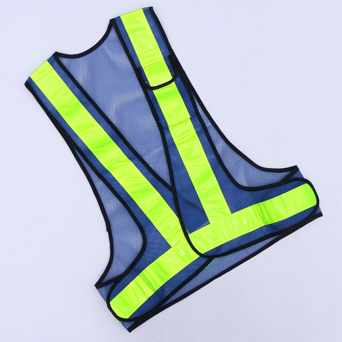 TEHAUX Blue Adjustable Safety Vest for High Visibility and Reflectivity ...