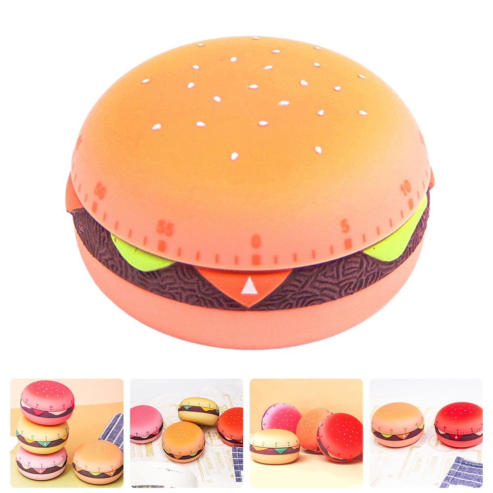 TEHAUX Mechanical Burger Timer Cute Kitchen Timer for Cooking Baking ...