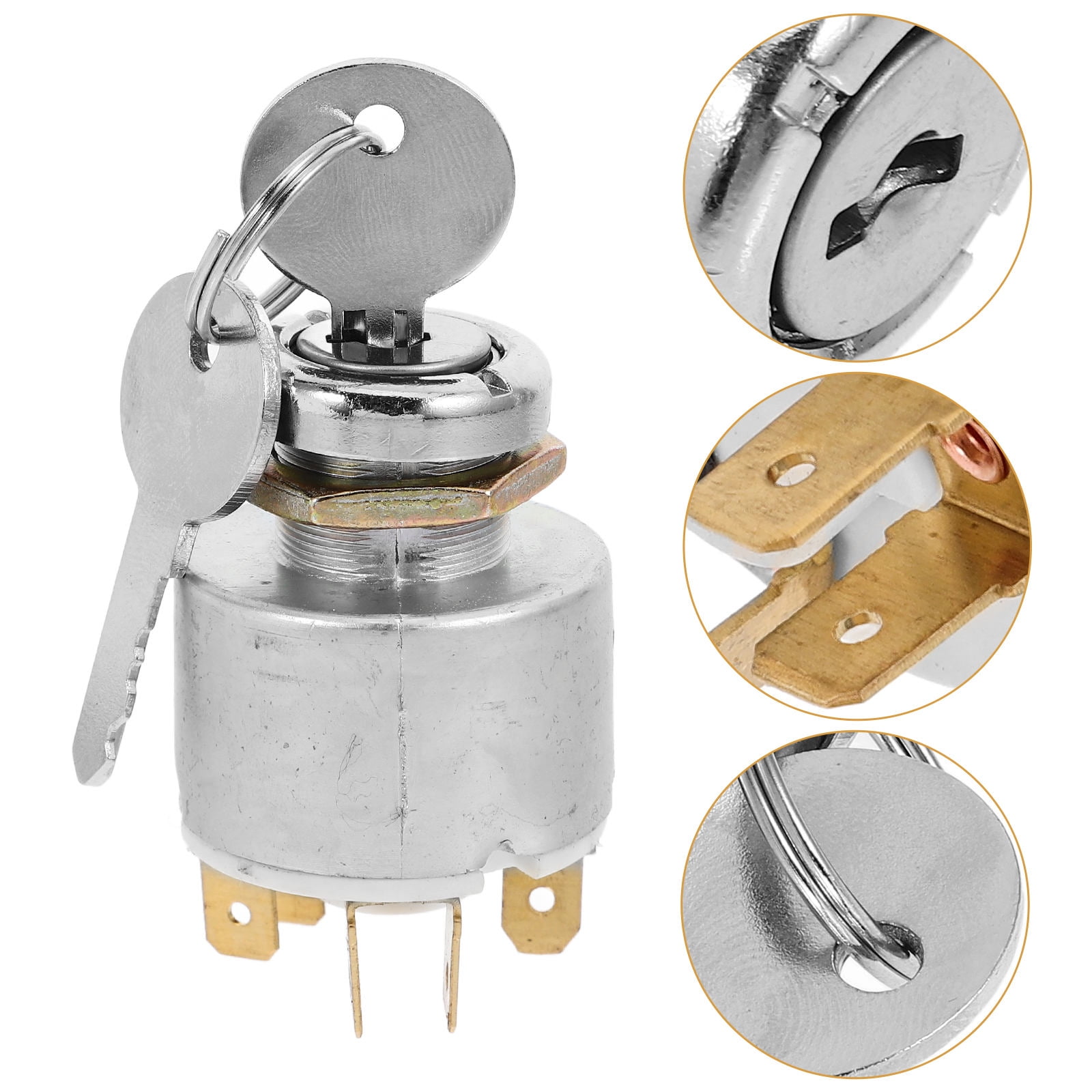 TEHAUX Car Ignition Switch Vehicle Modification 5-pin Ignition Switch ...