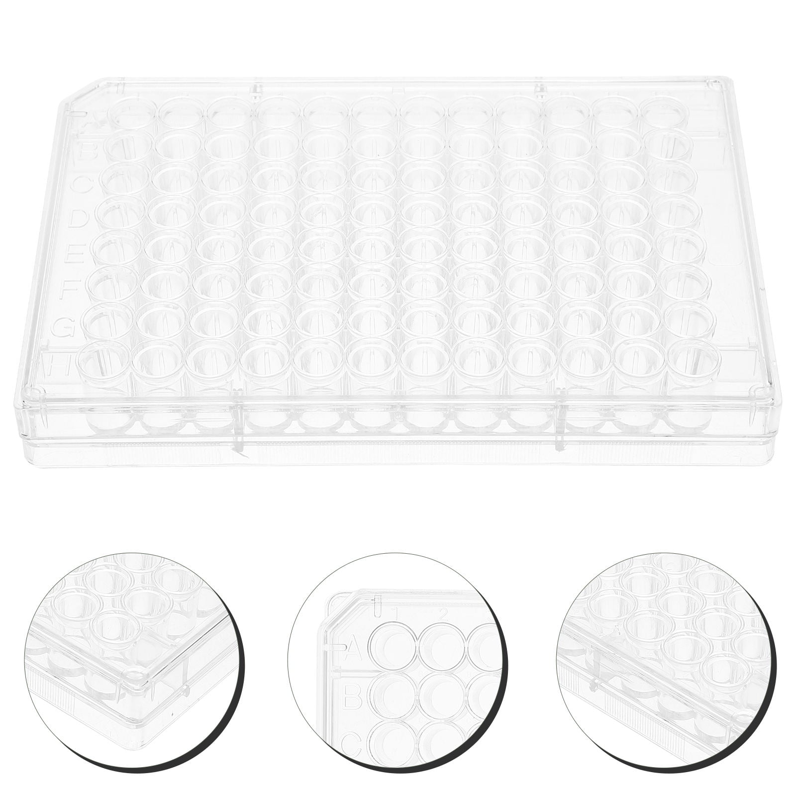 TEHAUX Cell Culture Tray with Lid Tissue Laboratory Plate Transparent ...