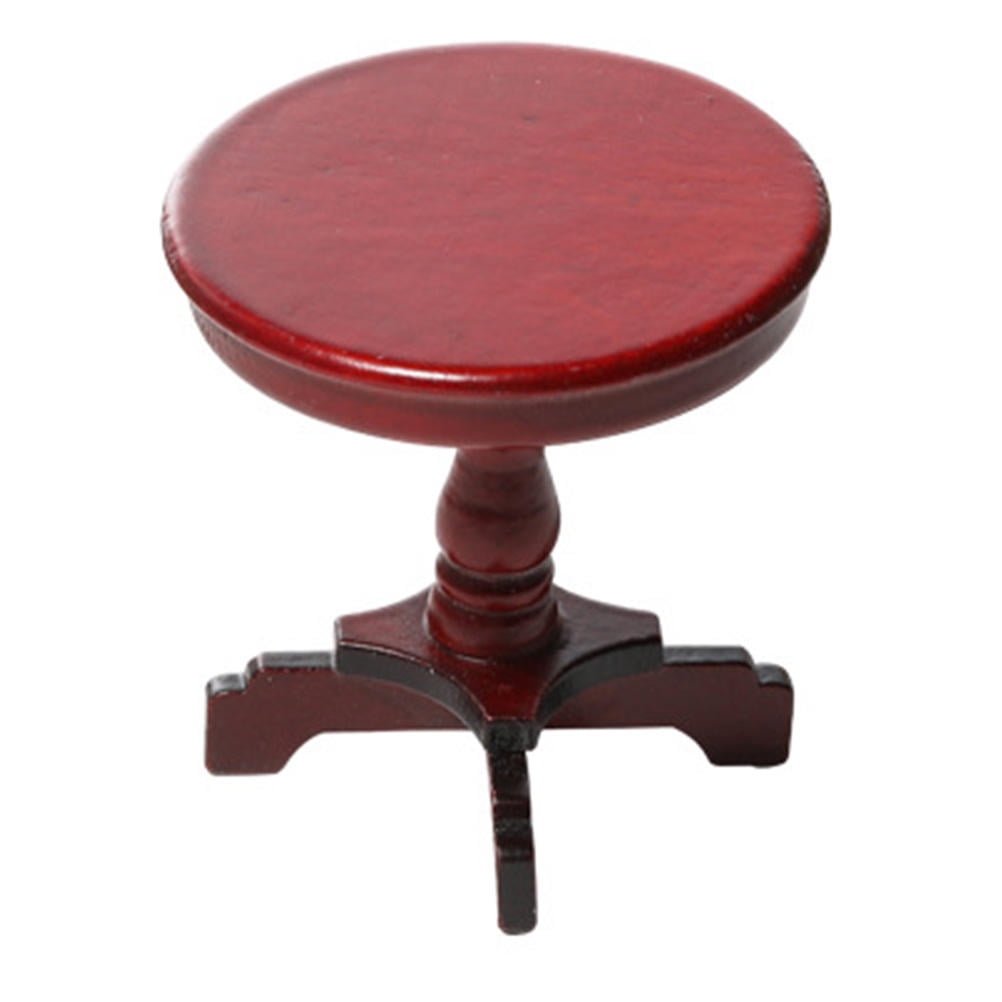 TEHAUX Children Parents Mini Round Table Brown Color Diy Scene Creation ...