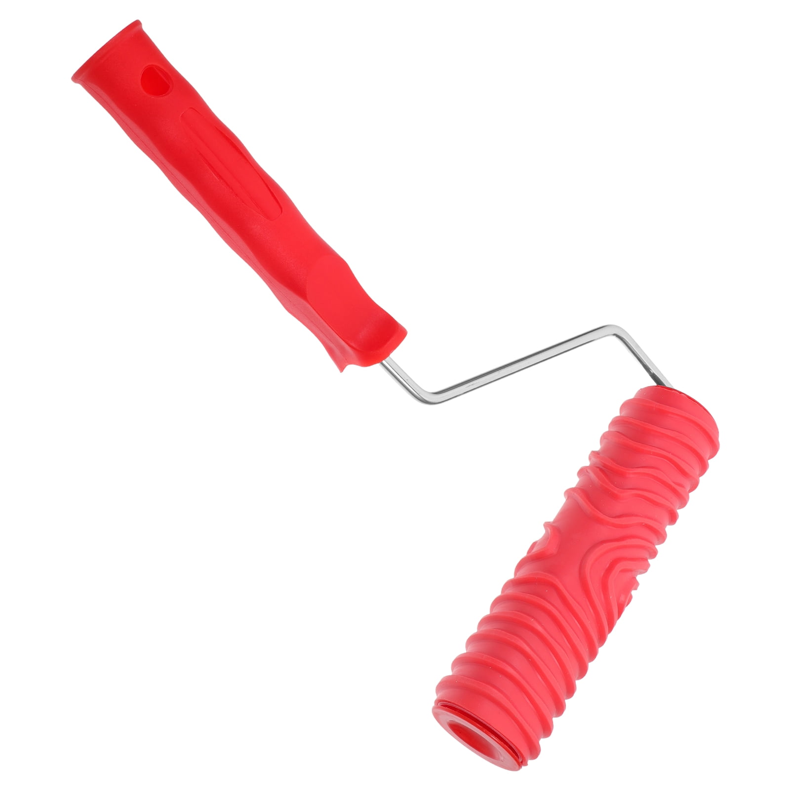 TEHAUX Cylindrical Red 1Set Textured Paint Roller For Diy Wall Floor ...