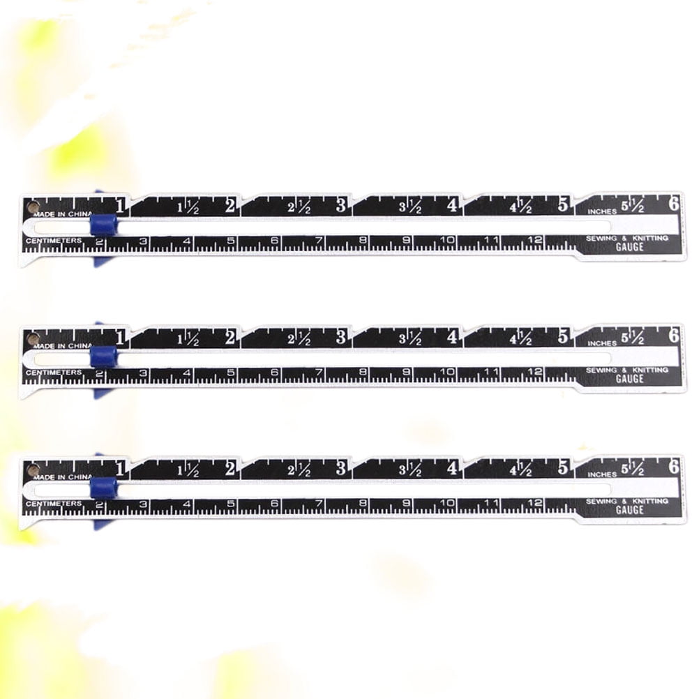 TEHAUX Durable Assorted Color Sewing Ruler for Measuring Buttons and ...