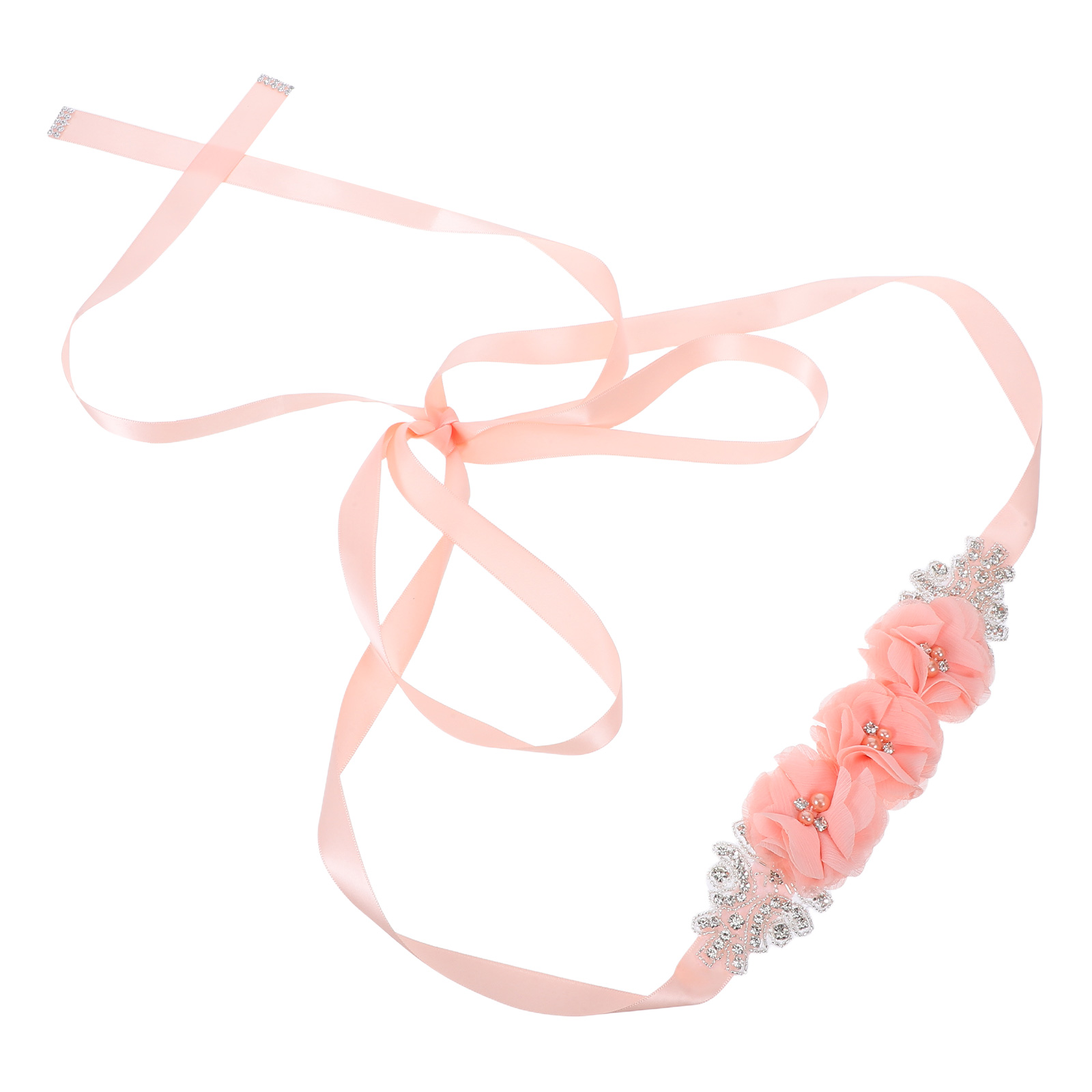 TEHAUX Elegant Red Pregnancy Belt with Handmade Floral Details for ...
