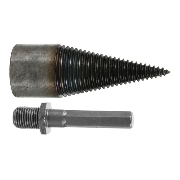 TEHAUX Firewood Log Splitter Drill Bit Cones Wood Splitting Bit Heavy ...