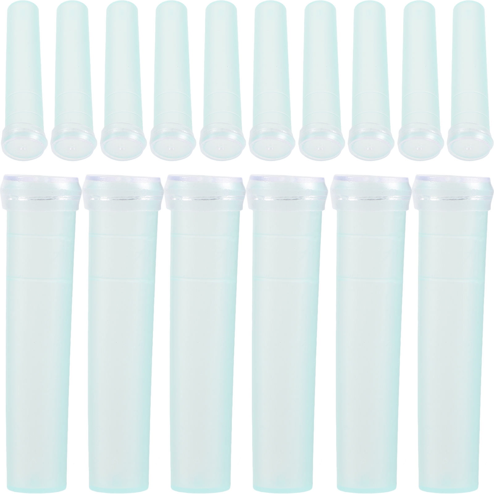 TEHAUX Flower Stem Water Vial 20Pcs Cylindrical Sky Blue Floral Water ...