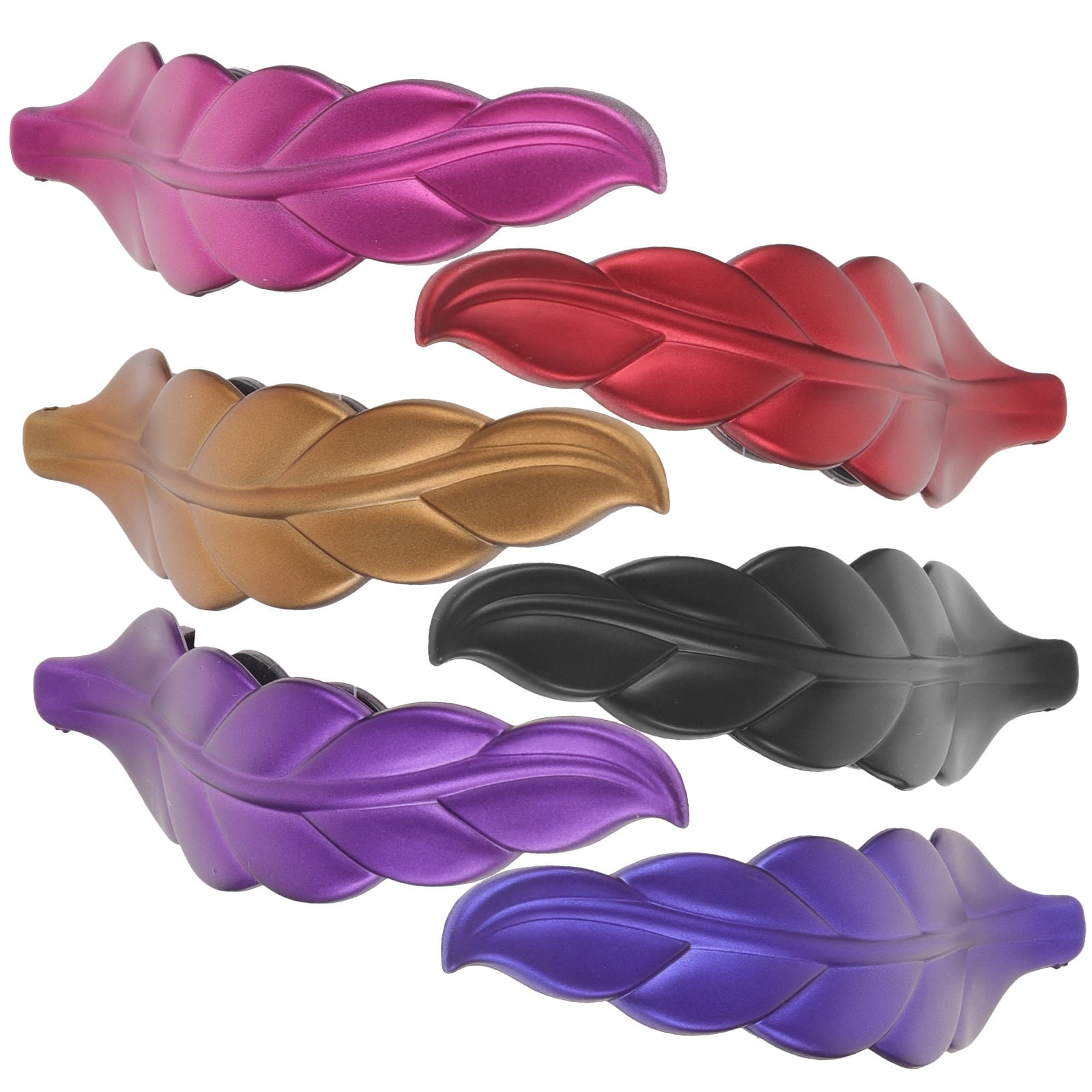 TEHAUX Hair Fixing Clip 6Pcs Leaf Shape for Girls Children Styling and ...