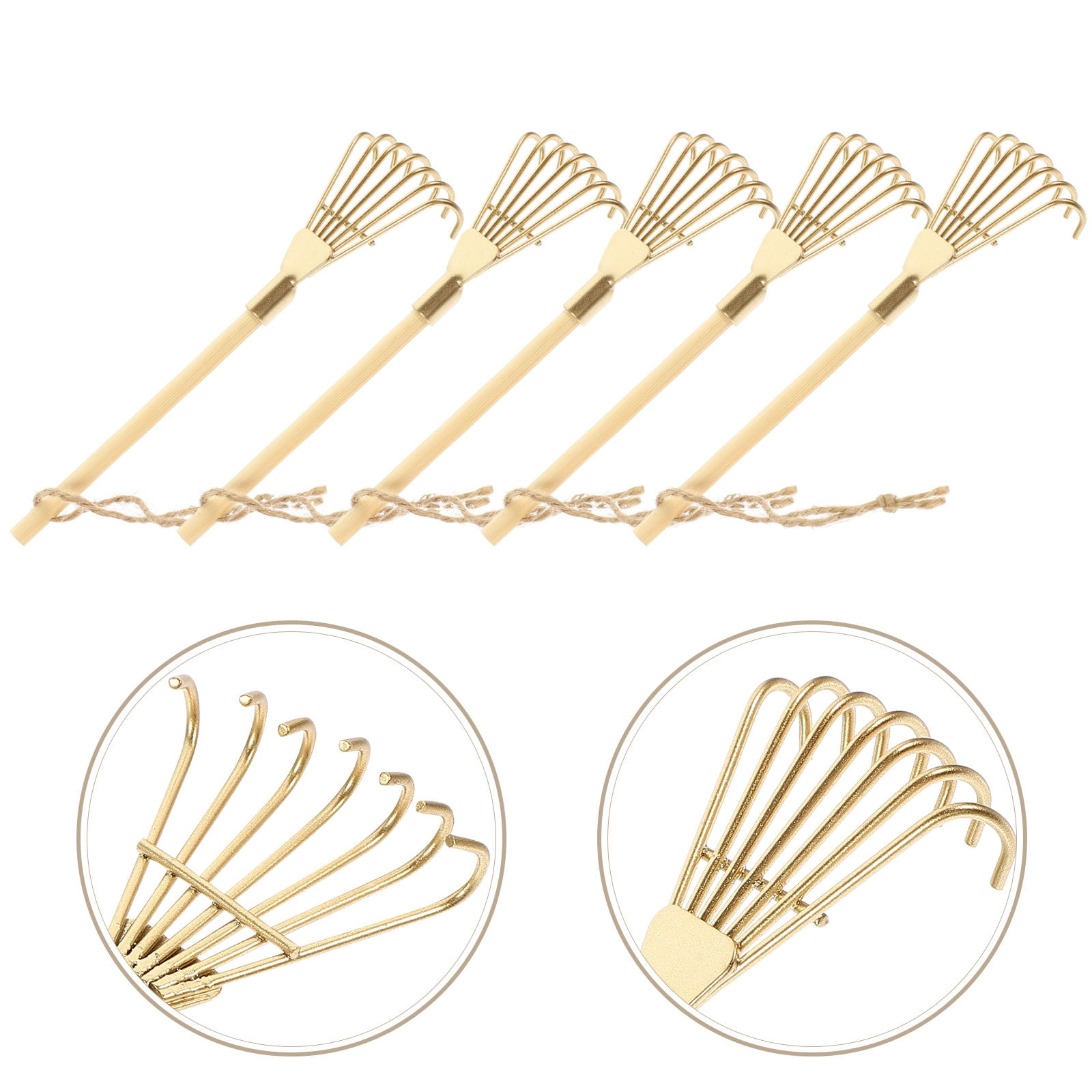 TEHAUX Iron Rake for Kids Perfect for DIY Use Golden Color Safe and ...