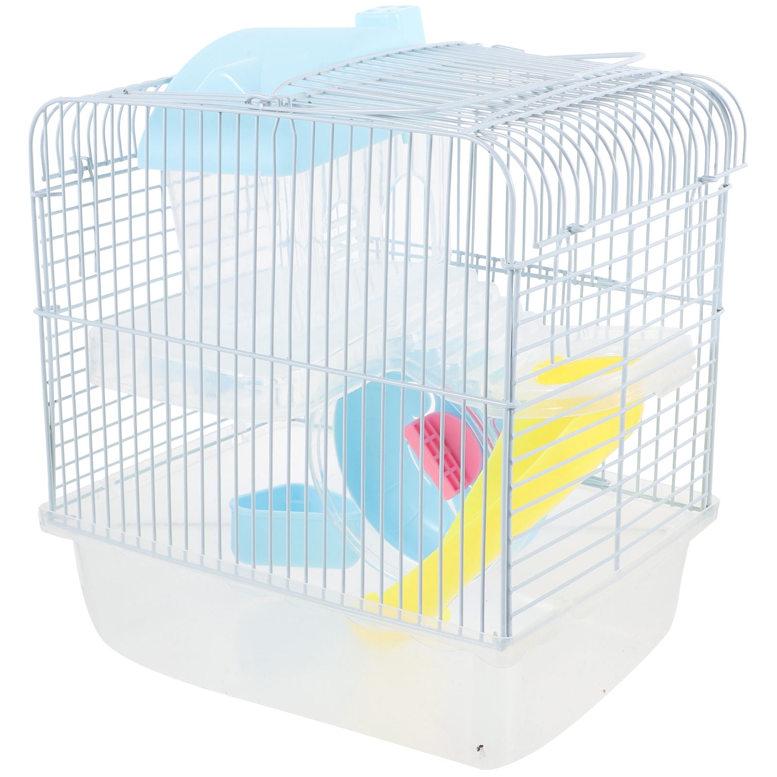 TEHAUX Large Hamster Cage with Spacious Castle Design, Ventilated Wire ...