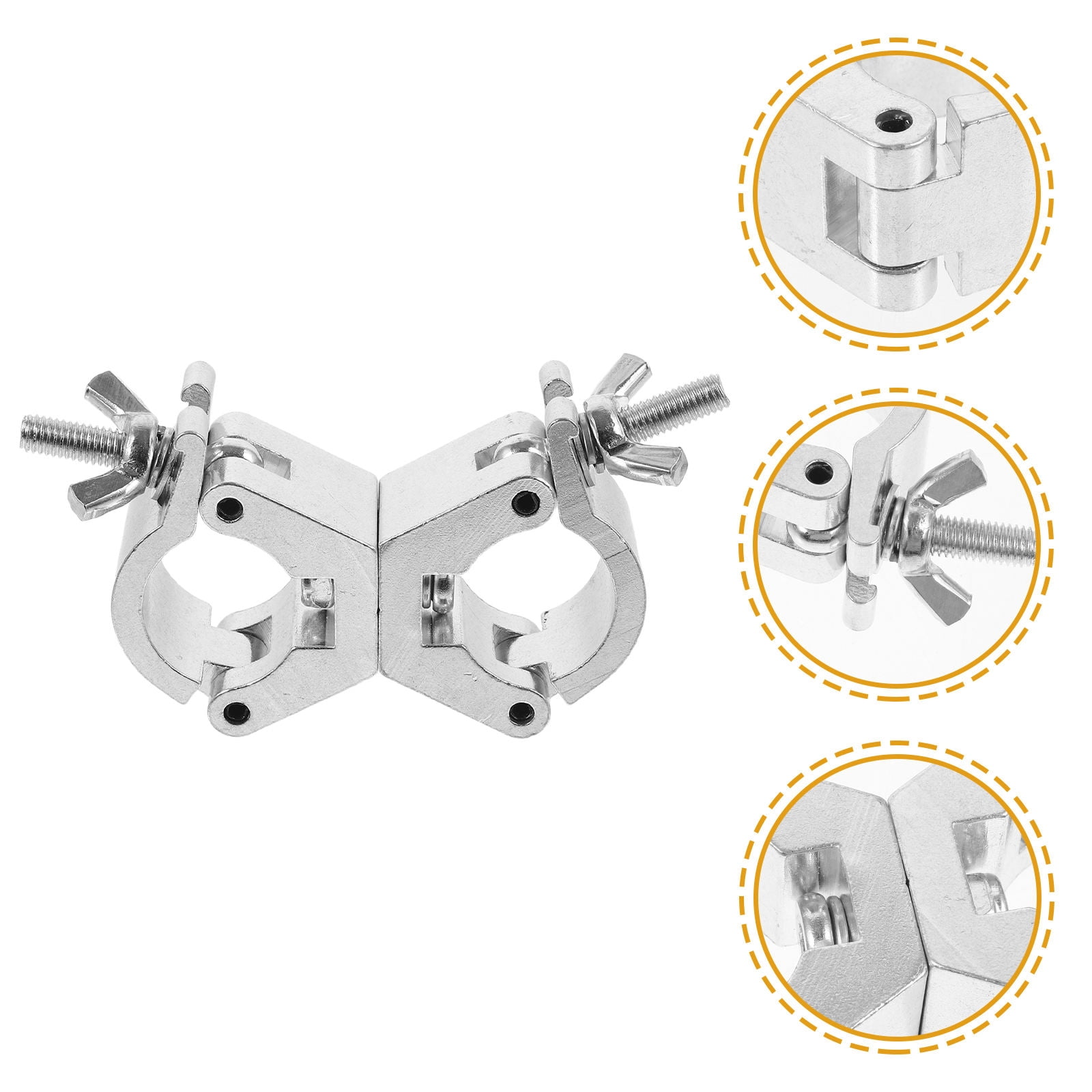TEHAUX Light Clamps Moving Head Spotlight Stage Truss Universal Silver ...
