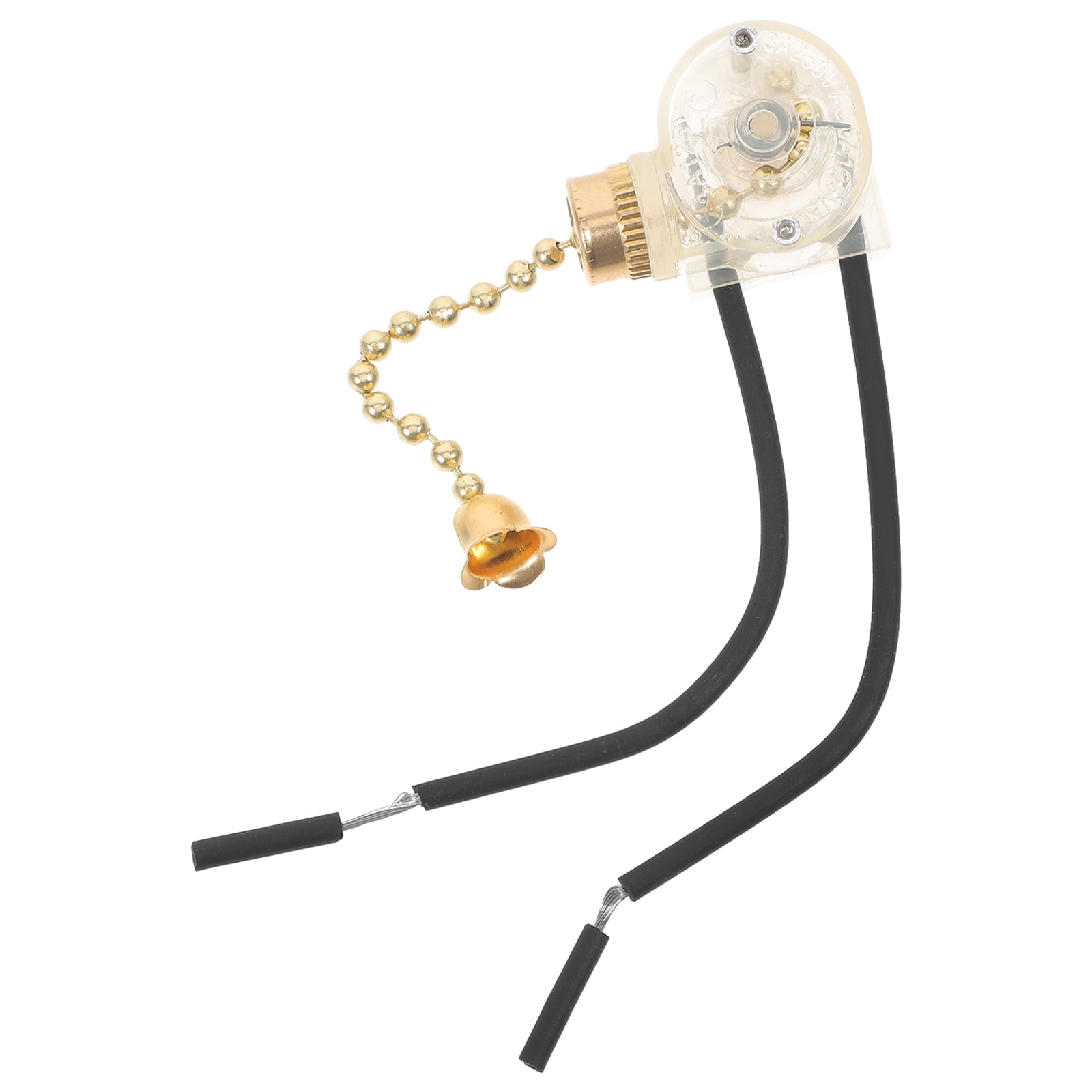 TEHAUX Golden Metal Light Pull Chain Switch, 1 Piece, and Easy to ...