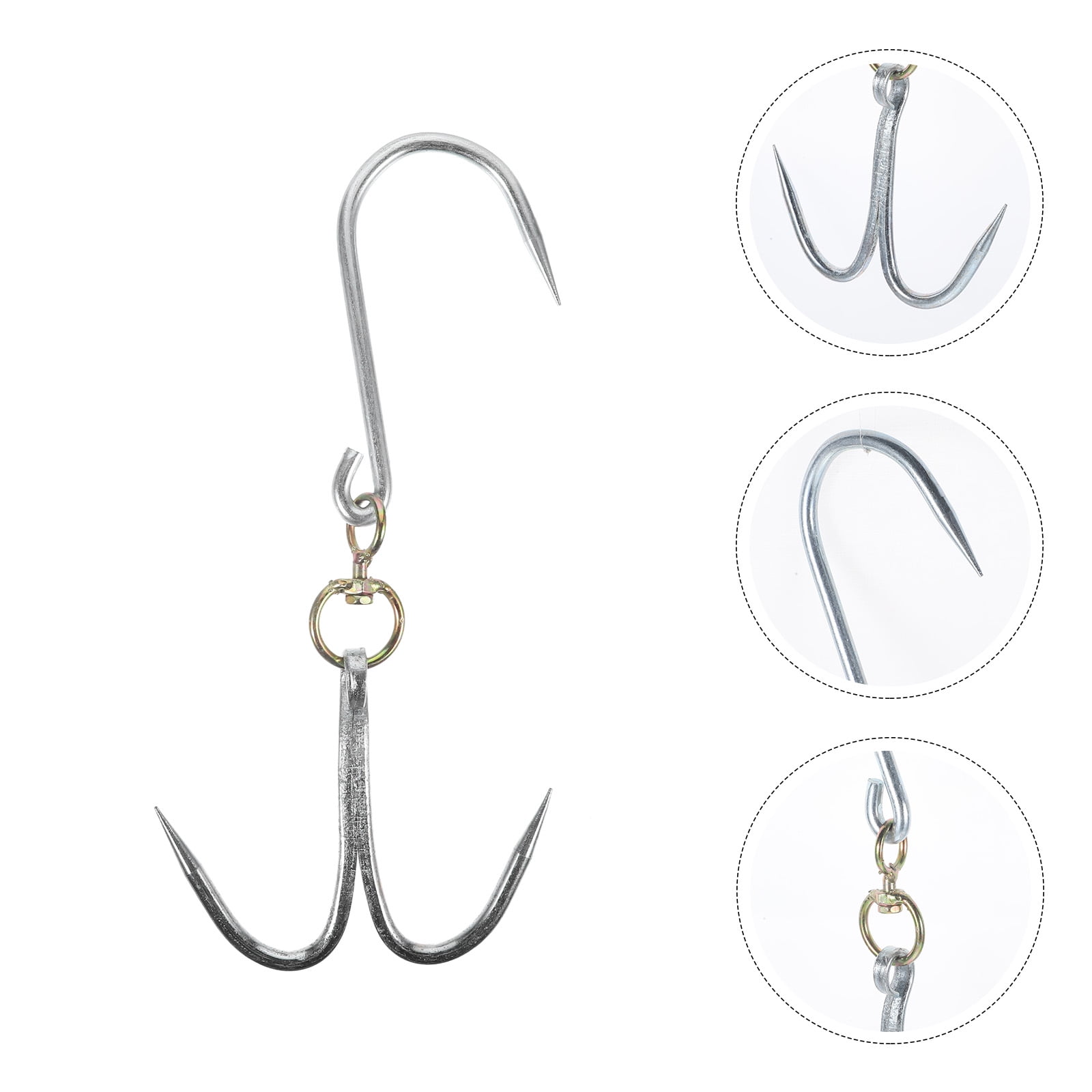 TEHAUX Meat Hook Heavy Duty Meat Hanging Hook Meat Hanger Beef Sausage ...