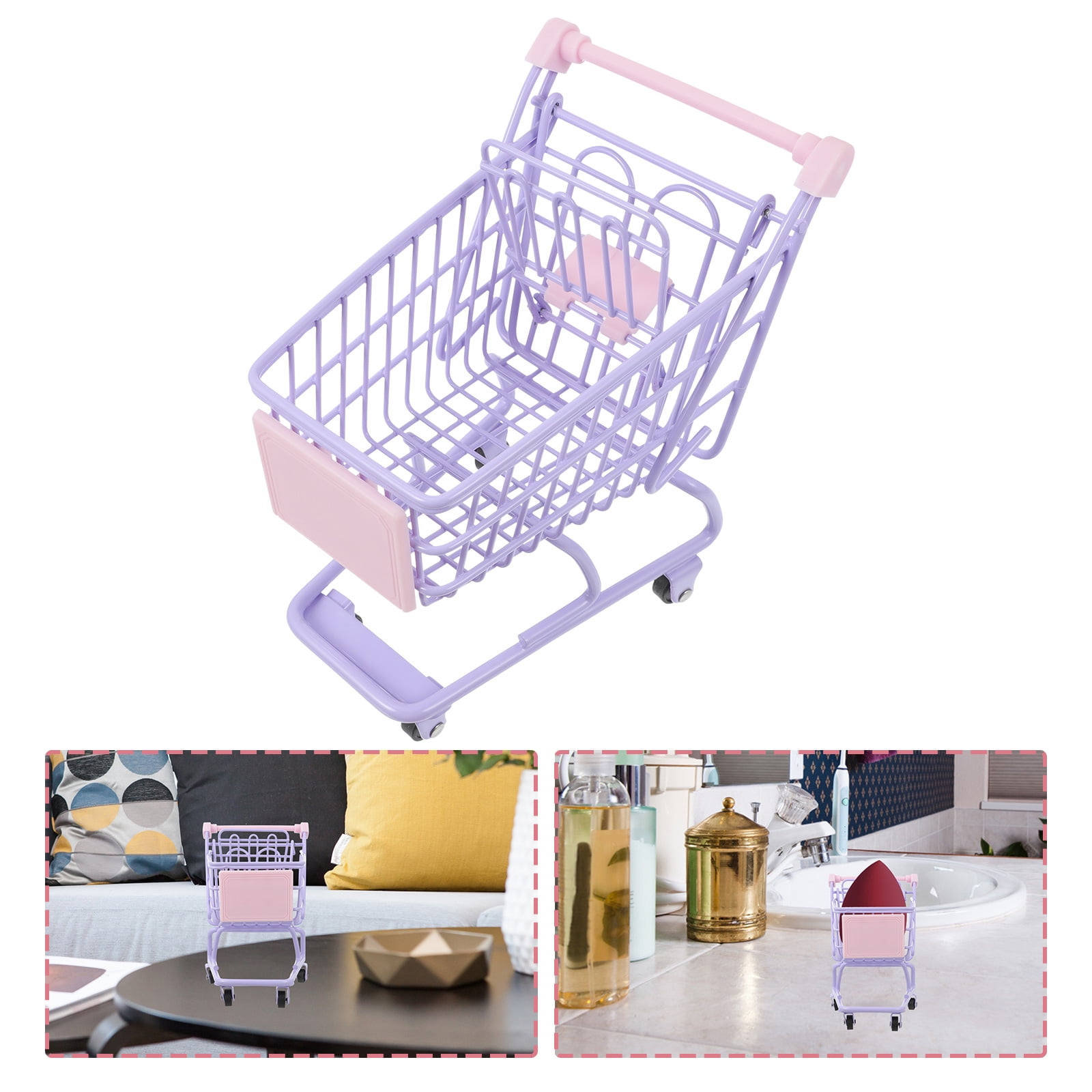 TEHAUX Mini Shopping Market Wheelbarrow Baby Stroller Child Lavender ...