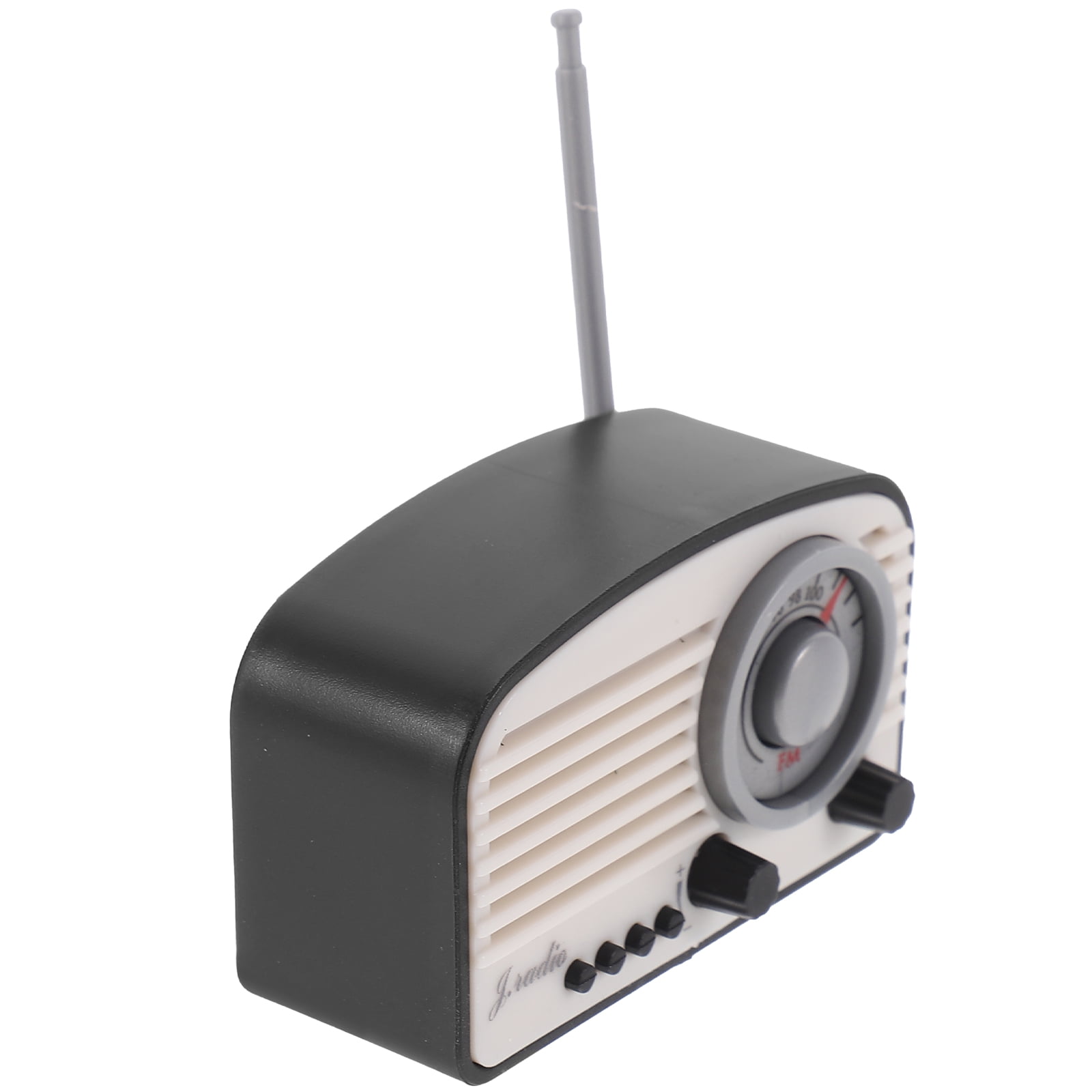 TEHAUX Miniature Radio Model Vintage Style Radio Figurine Simulation ...