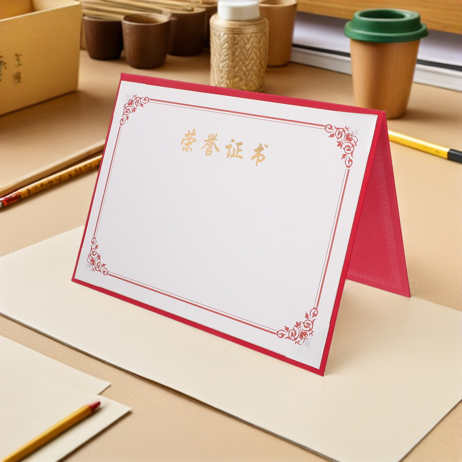 TEHAUX Red Certificate Holder with Sleek Design for Graduation Diplomas ...