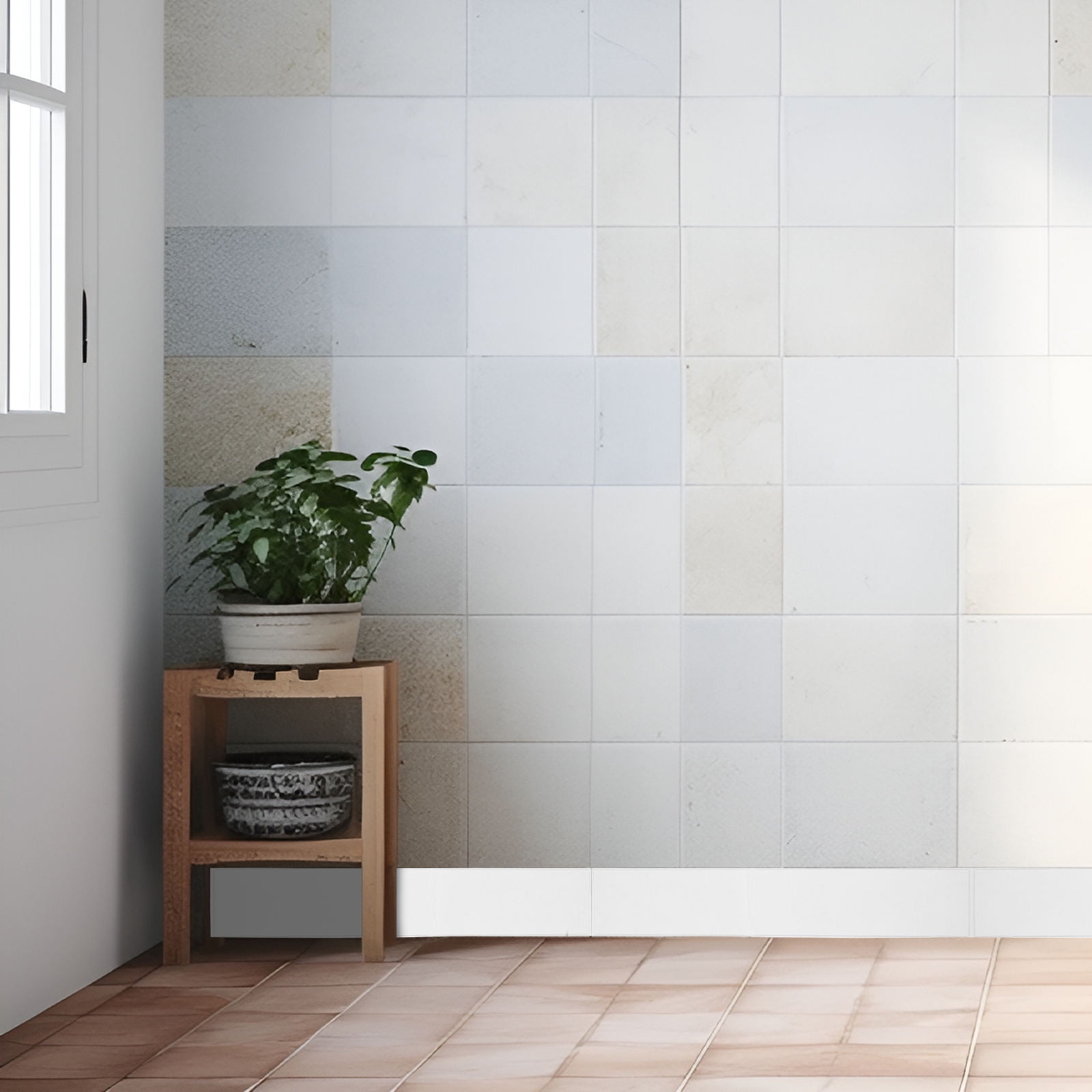 TEHAUX Self Adhesive Board Sticker Bedroom Wall Border Decal Indoor ...