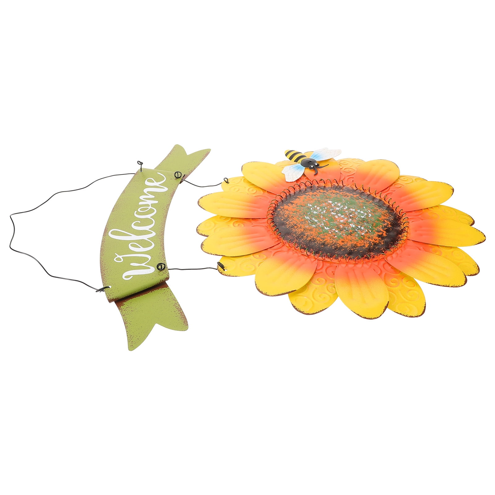 TEHAUX Spring Sign Sunflower Welcome Sign Multi Colored Hanging 1Pack ...